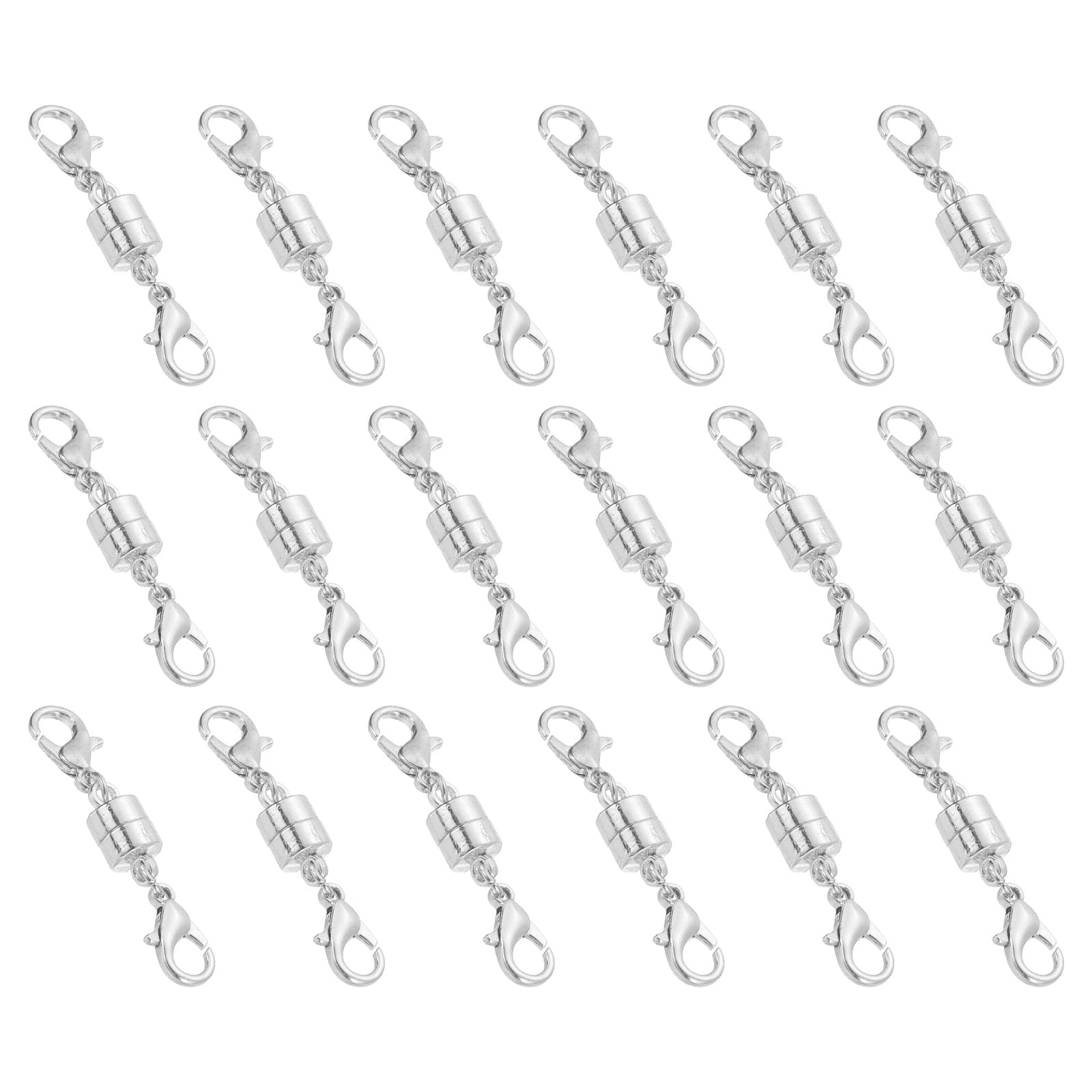 Uxcell 18 Pack Magnetic Necklace Clasps and Closures, 1.5" x 0.2 ...