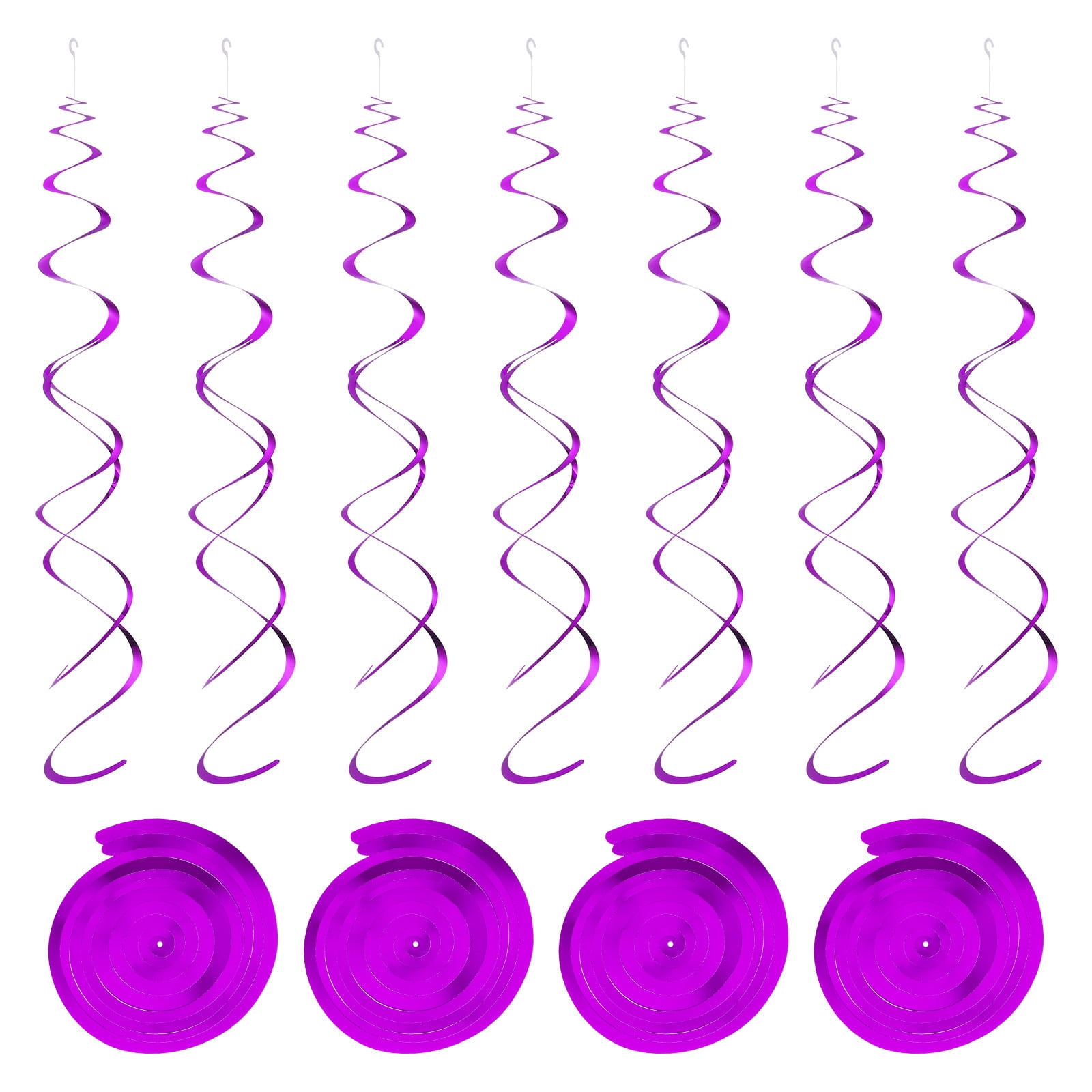 Uxcell 18 Pcs Dark Purple Party Hanging Double Strip Hanging ...