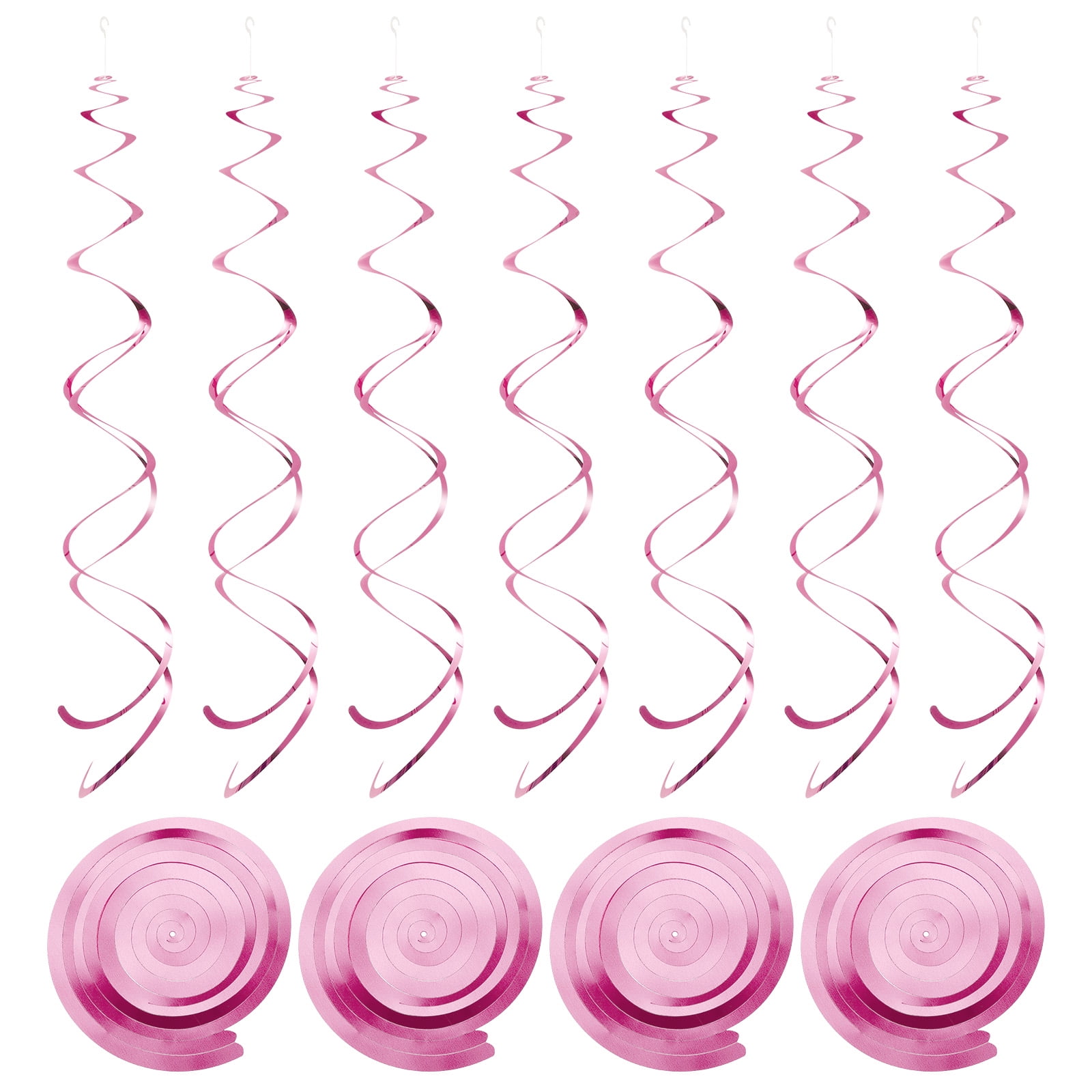 Uxcell 18 Pcs Light Pink Party Hanging Double Strip Hanging Decorations ...