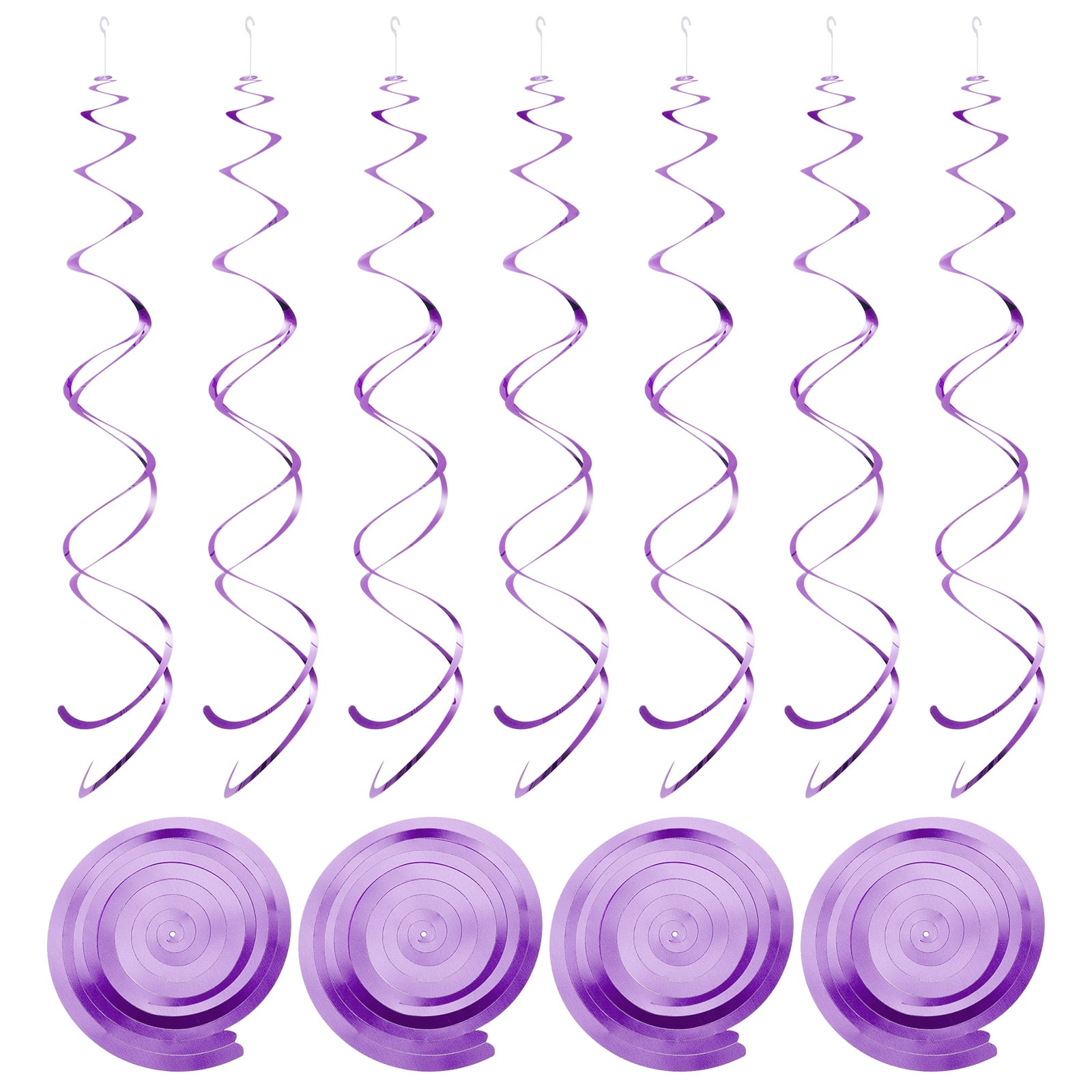 Uxcell 18 Pcs Light Purple Party Hanging Double Strip Hanging ...