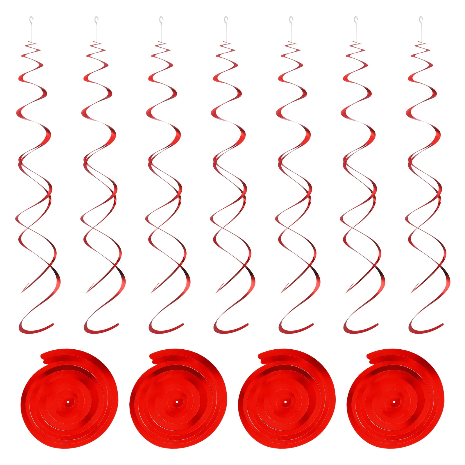 Uxcell 18 Pcs Red Party Hanging Double Strip Hanging Decorations ...