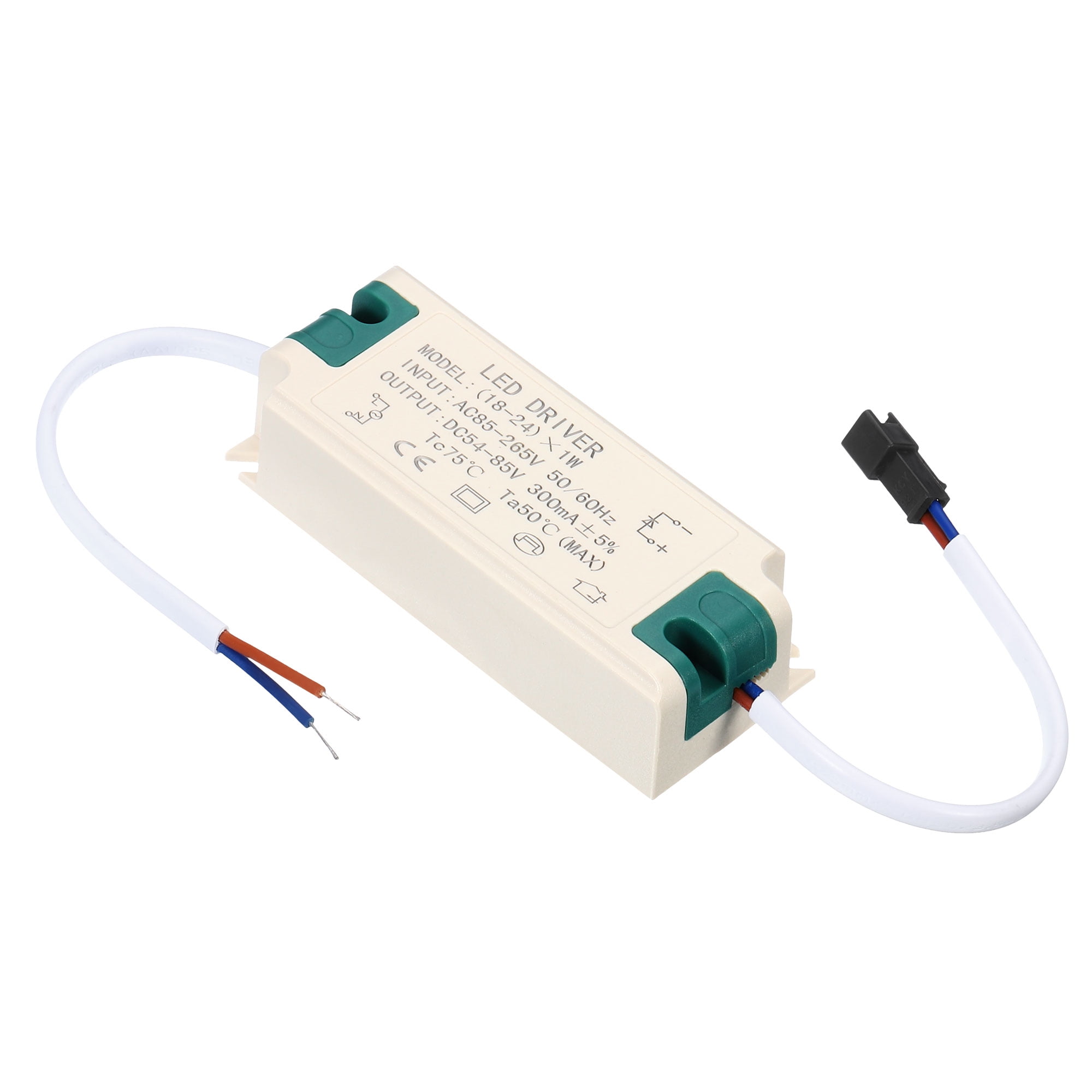 Uxcell 18 to 24W 300mA LED Driver AC 85 to 265V Output 54 to 80V DC ...