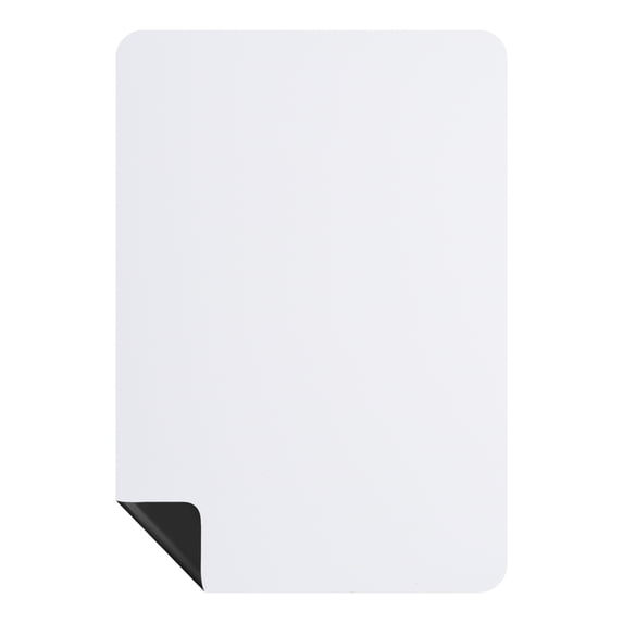 Uxcell 18" x 12" Round Angle Magnetic White Board Contact Paper, White ...