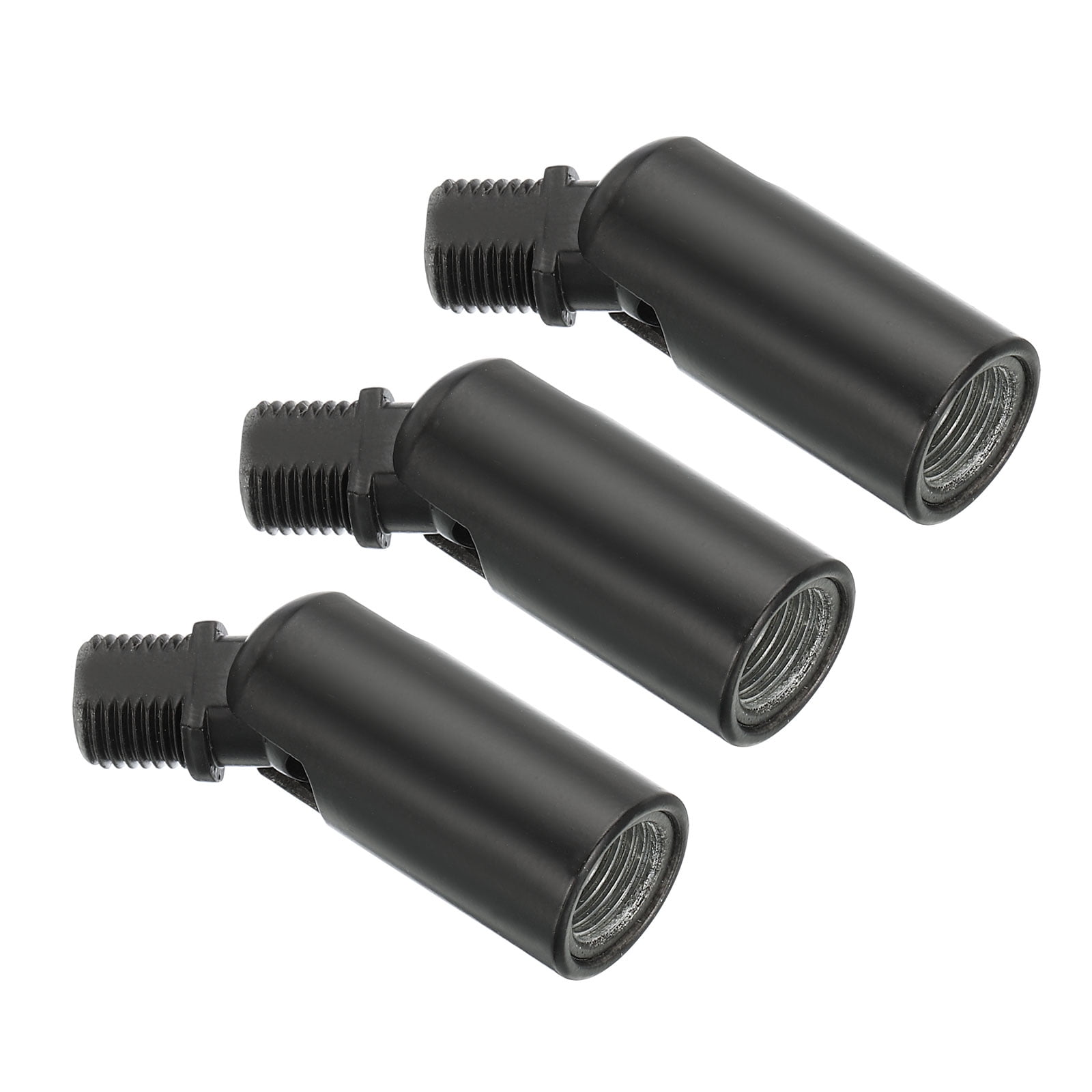 Uxcell 180 Degree Sloped Ceiling Light Adapter M10 Thread Black, 3 Pack ...