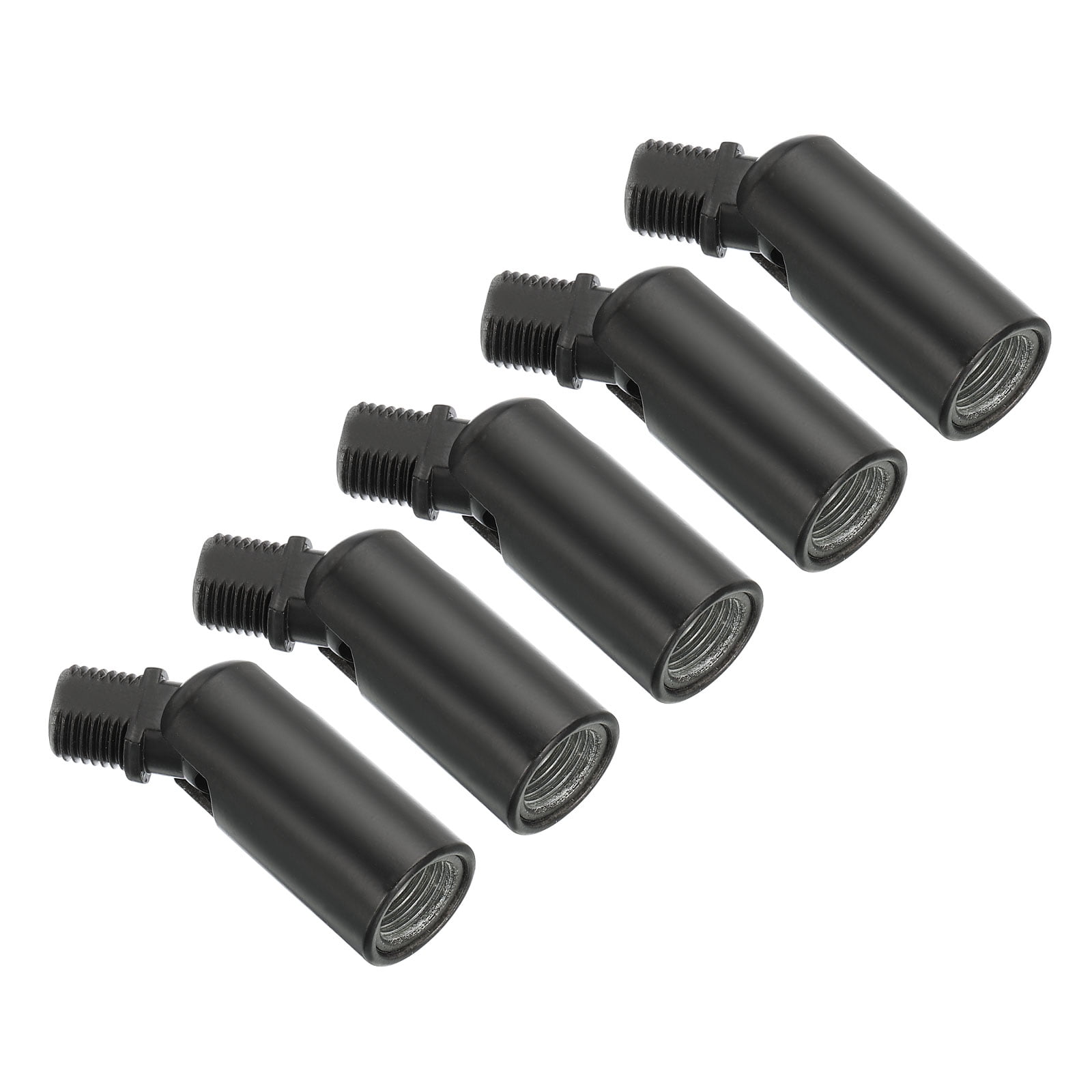 Uxcell 180 Degree Sloped Ceiling Light Adapter M10 Thread Black, 5 Pack ...