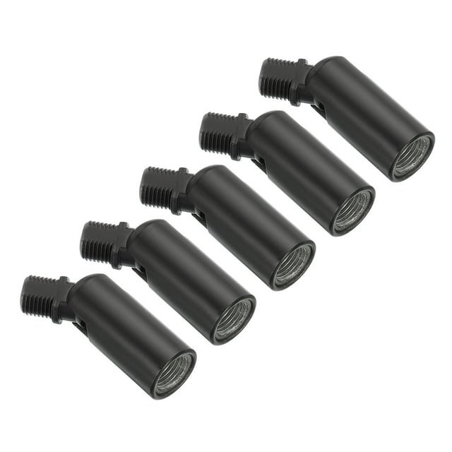Uxcell 180 Degree Sloped Ceiling Light Adapter M10 Thread Black, 5 Pack ...