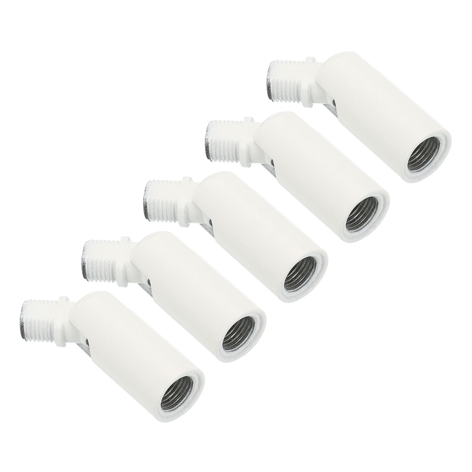 Uxcell 180 Degree Sloped Ceiling Light Adapter M10 Thread White, 5 Pack ...