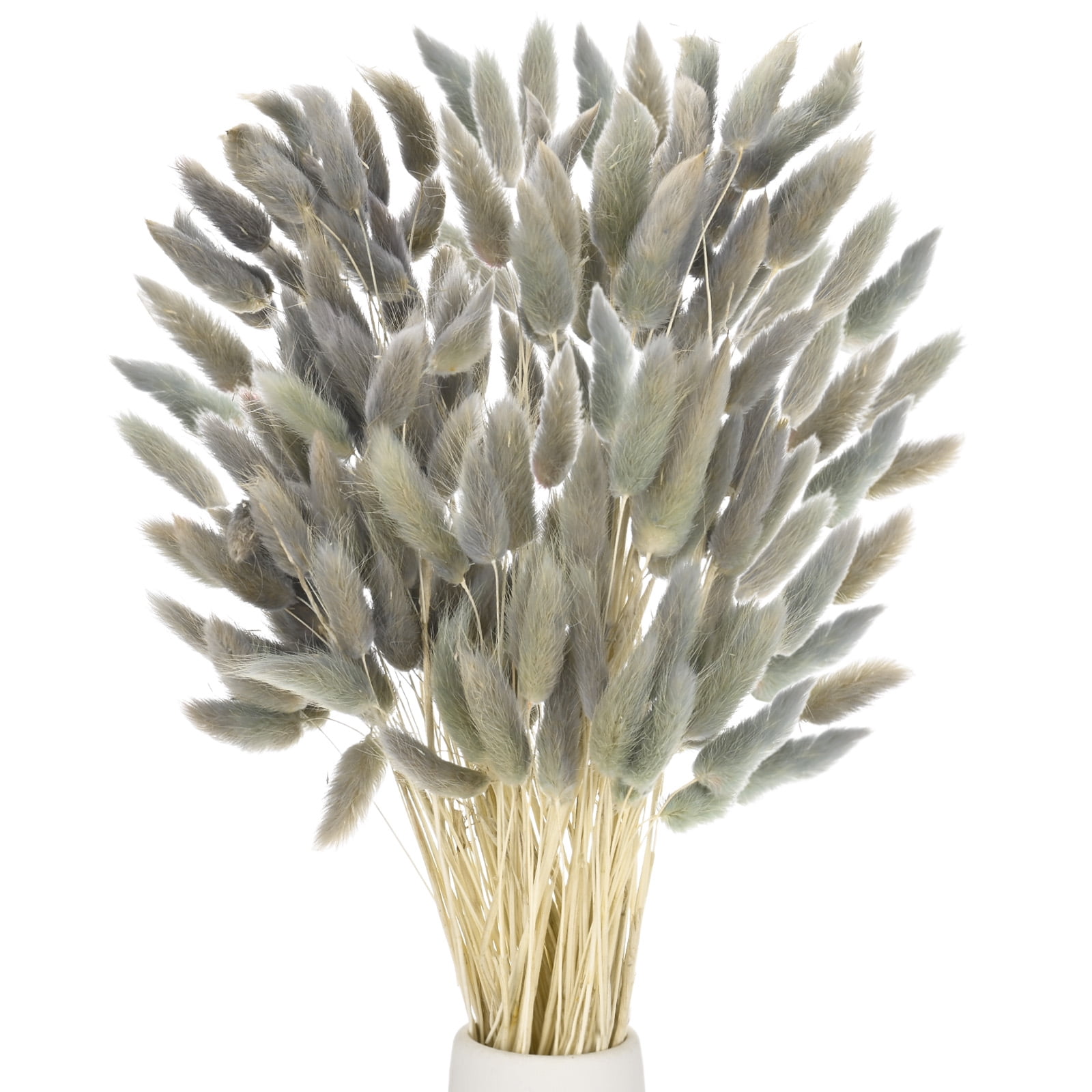 Uxcell 180-Pack Bunny Tails Grass 17 Inch Fluffy Rabbit Tail Grass ...