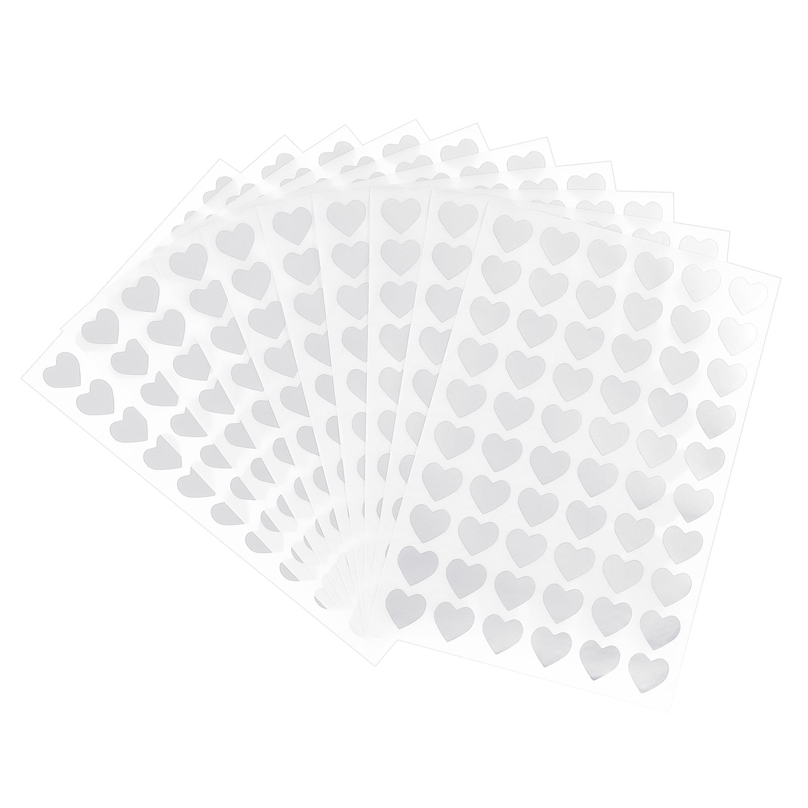 Uxcell 1800 Pcs Heart Reward Stickers, 30 Sheet Foil Sparkling Self ...