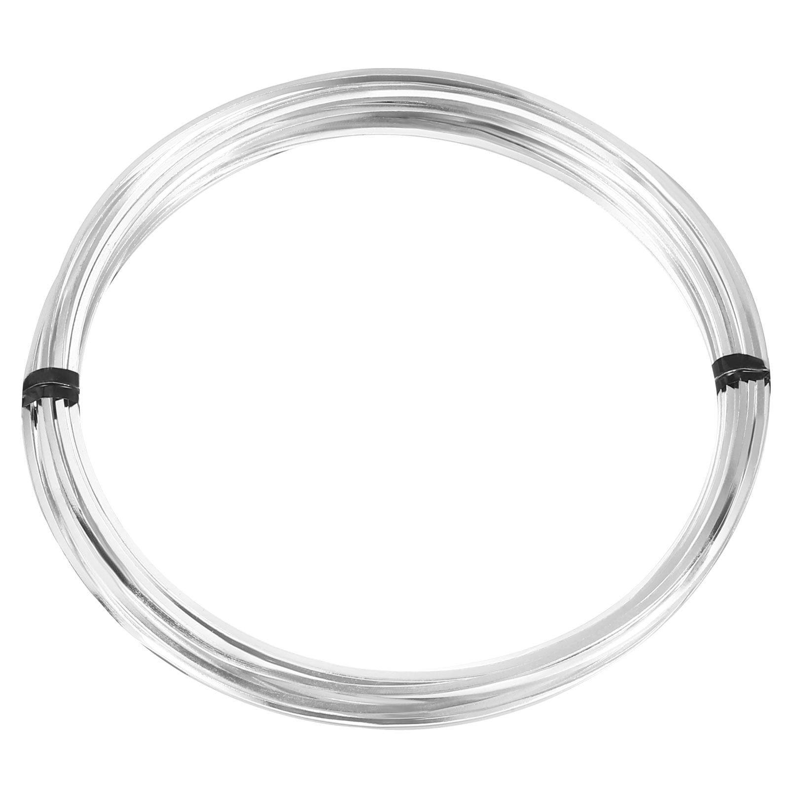 Uxcell 18Ga/1mm 16.4Ft Soft Bendable Silver Plated Brass Square Wire ...