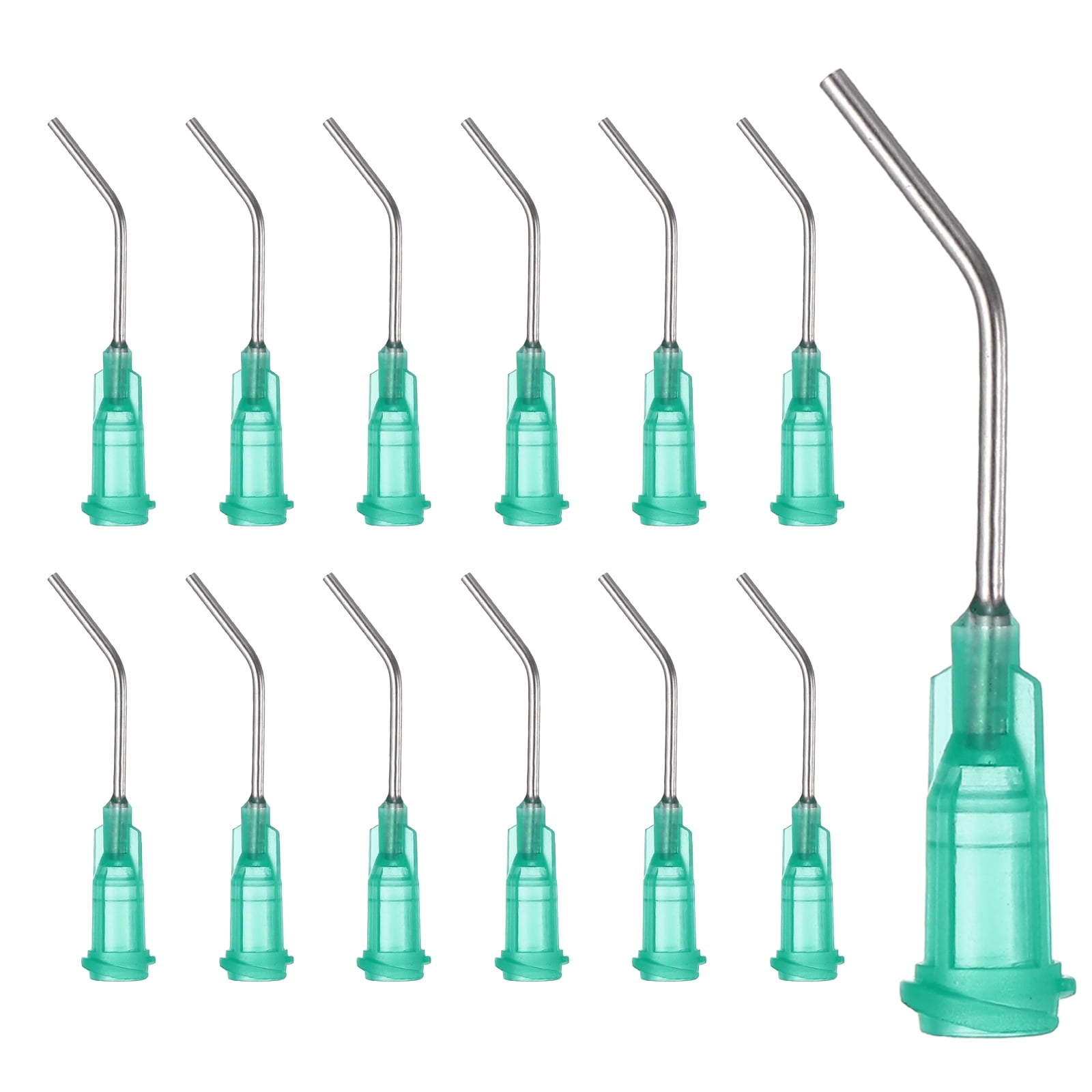 Uxcell 18Ga Angled Dispensing Needles, 25Pcs 1Inch 45° Curved ...