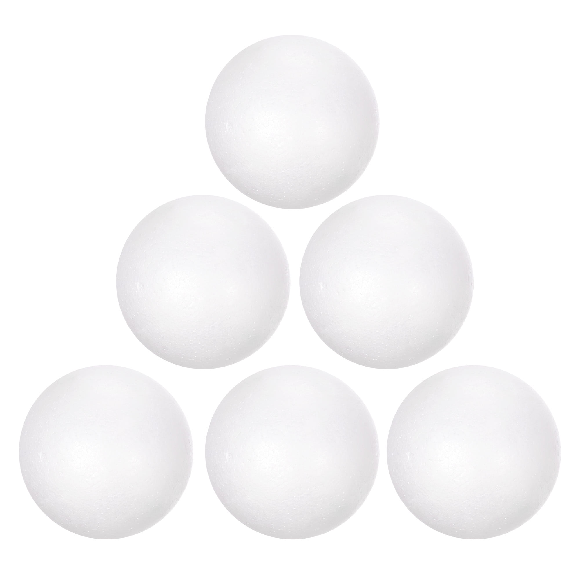 Uxcell 18Pcs 2.35" White Polystyrene Foam Balls Smooth Round Solid Ball ...