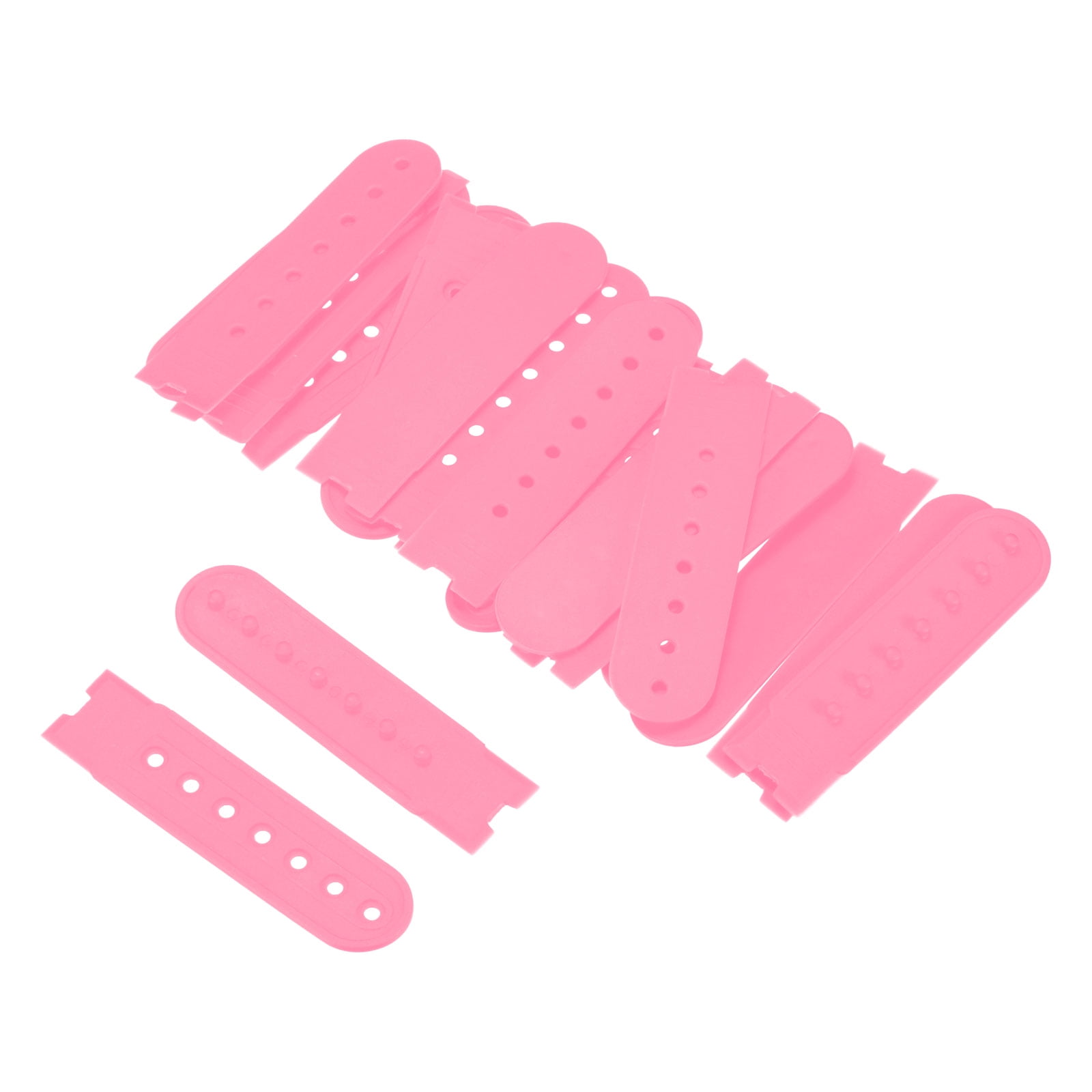 Uxcell 18Set Plastic Snapback Strap Cover with 7 Holes Caps Replacement ...