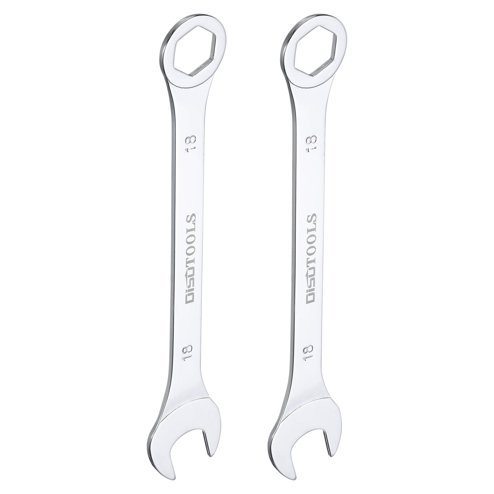 Uxcell 18mm 6-Point Thin Combination Wrench Double Ended Box and Open ...