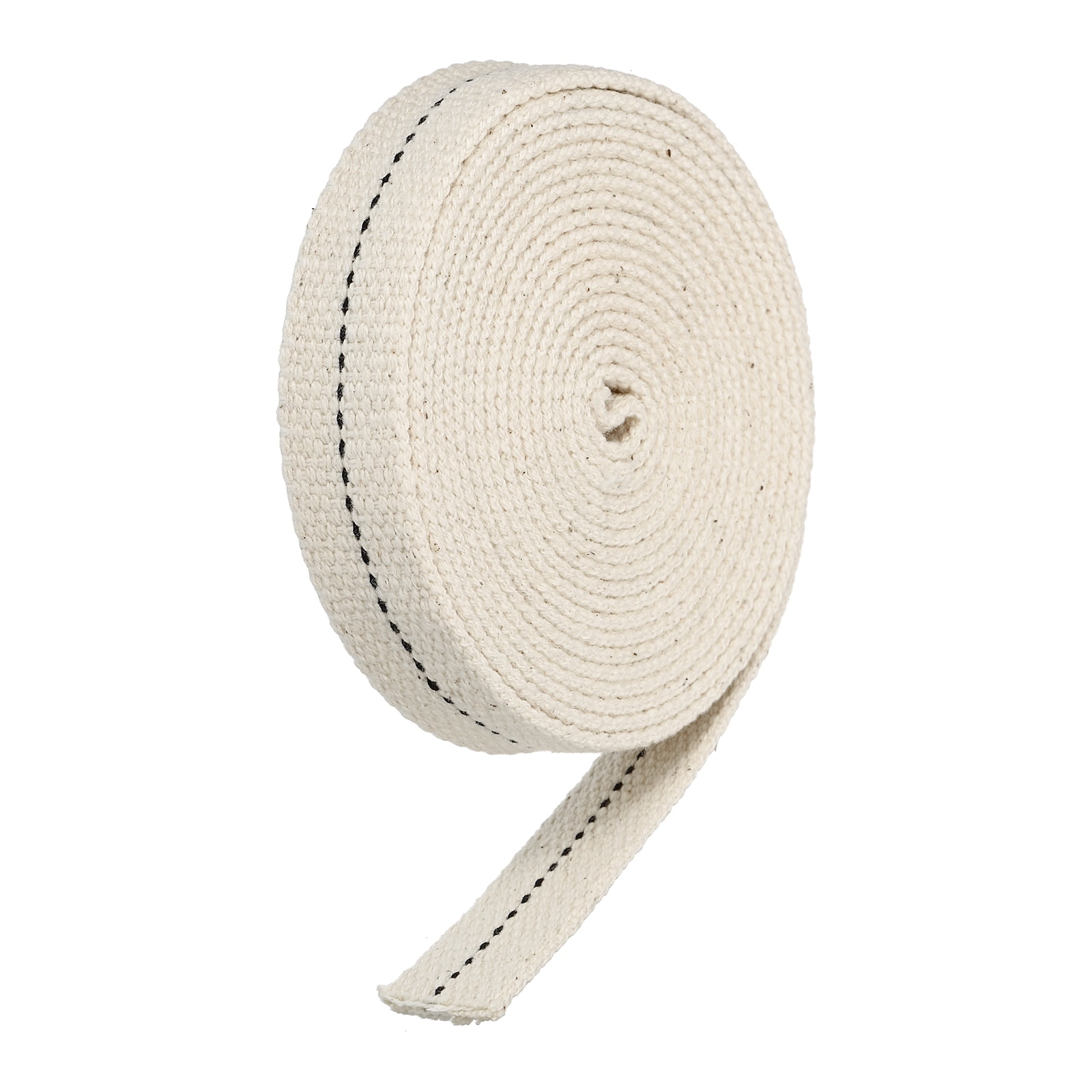 Uxcell 18mm Flat Wide 9.84ft Long Cotton Oil Lamp Wick with Black ...