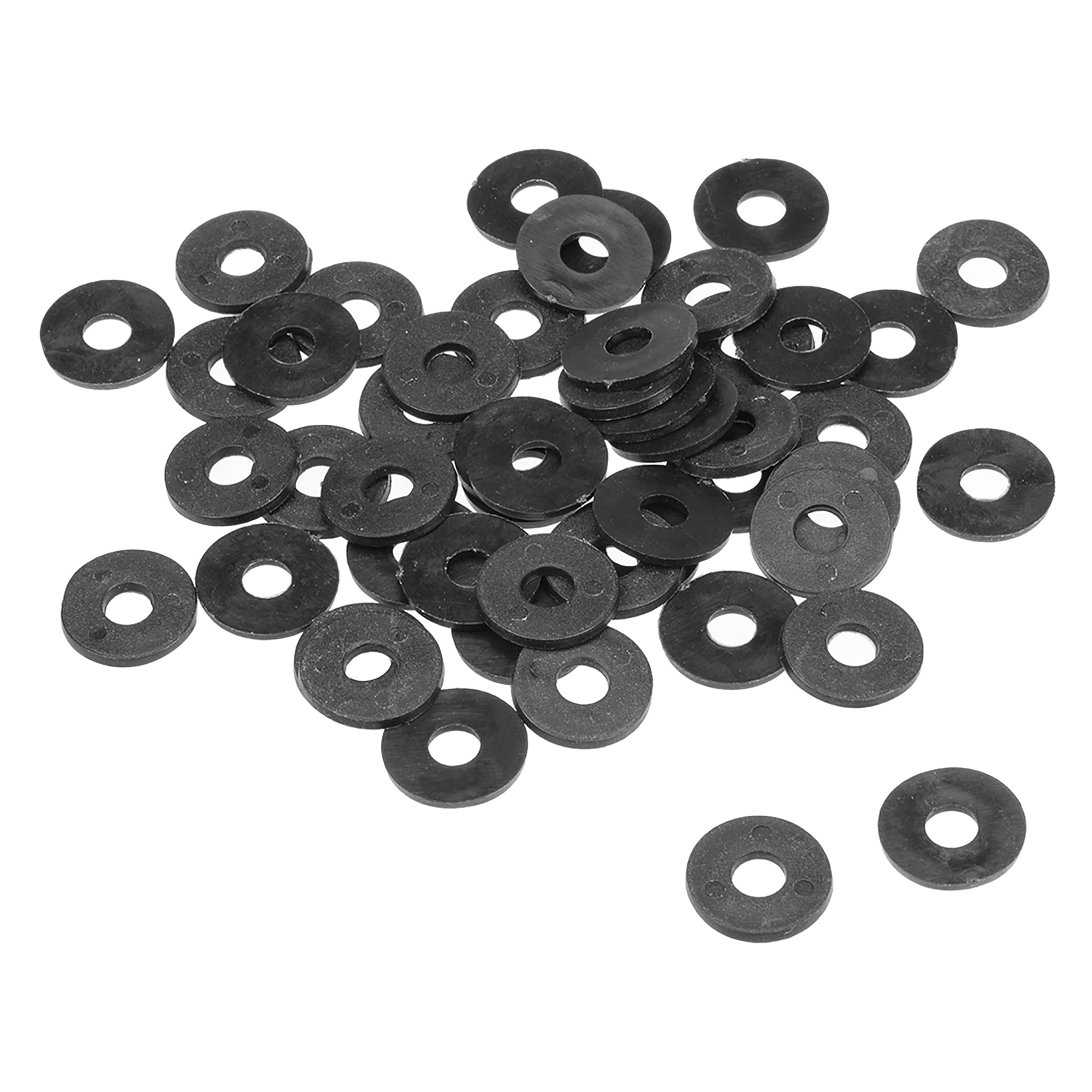 Uxcell 18mm O.D. 1.5mm Thick Nylon Flat Washers for 6mm ID Screw Bolt ...