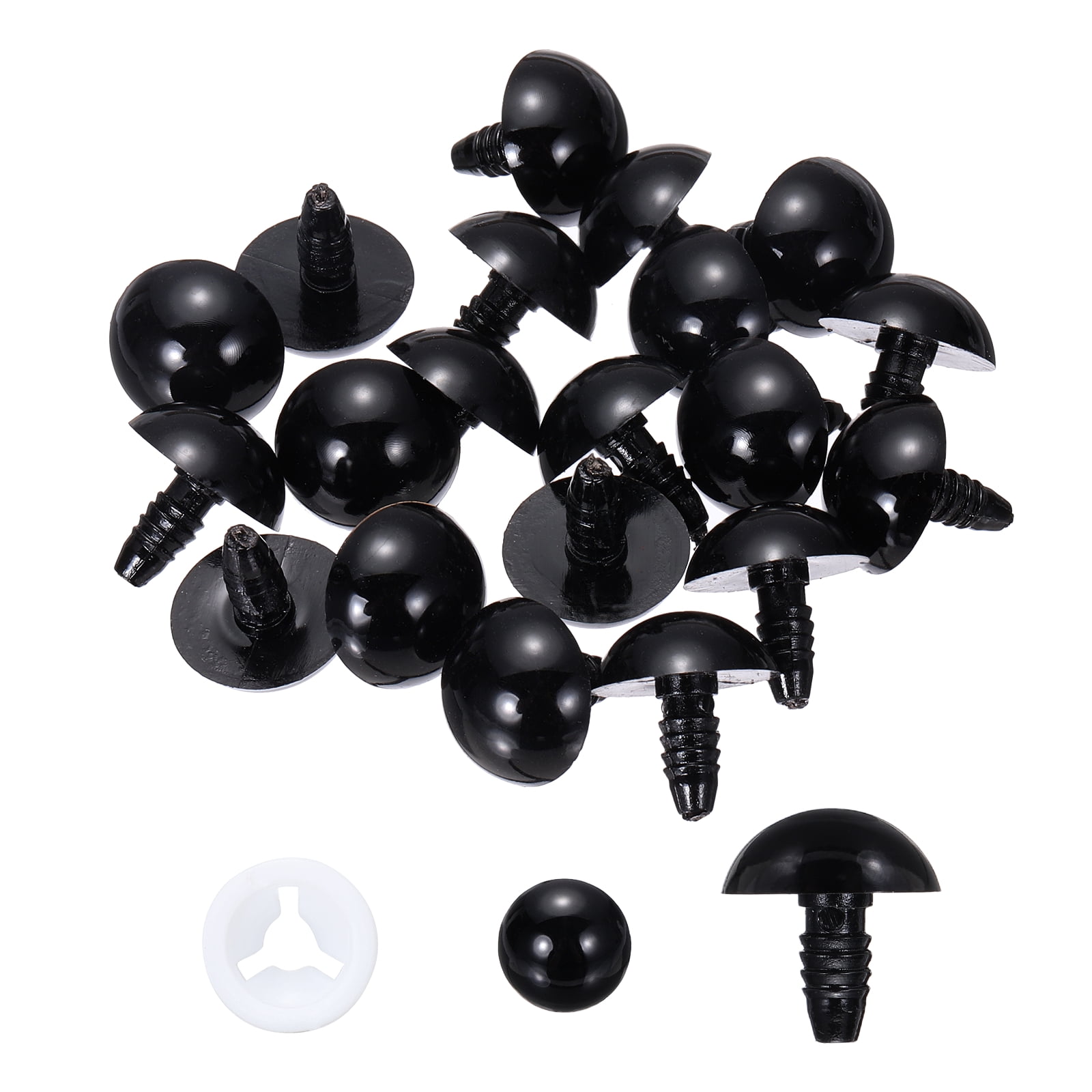 Uxcell 18mm Safety Eyes, 20Pcs Plastic Craft Eyes with Protective Film ...