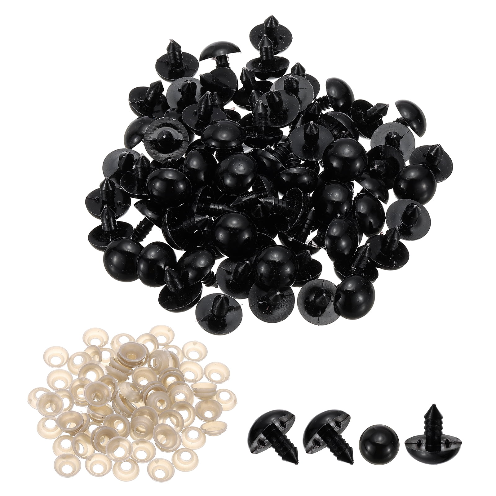 Uxcell 18mm Safety Eyes, 80 Pcs Plastic Craft Eyes with Washers for ...