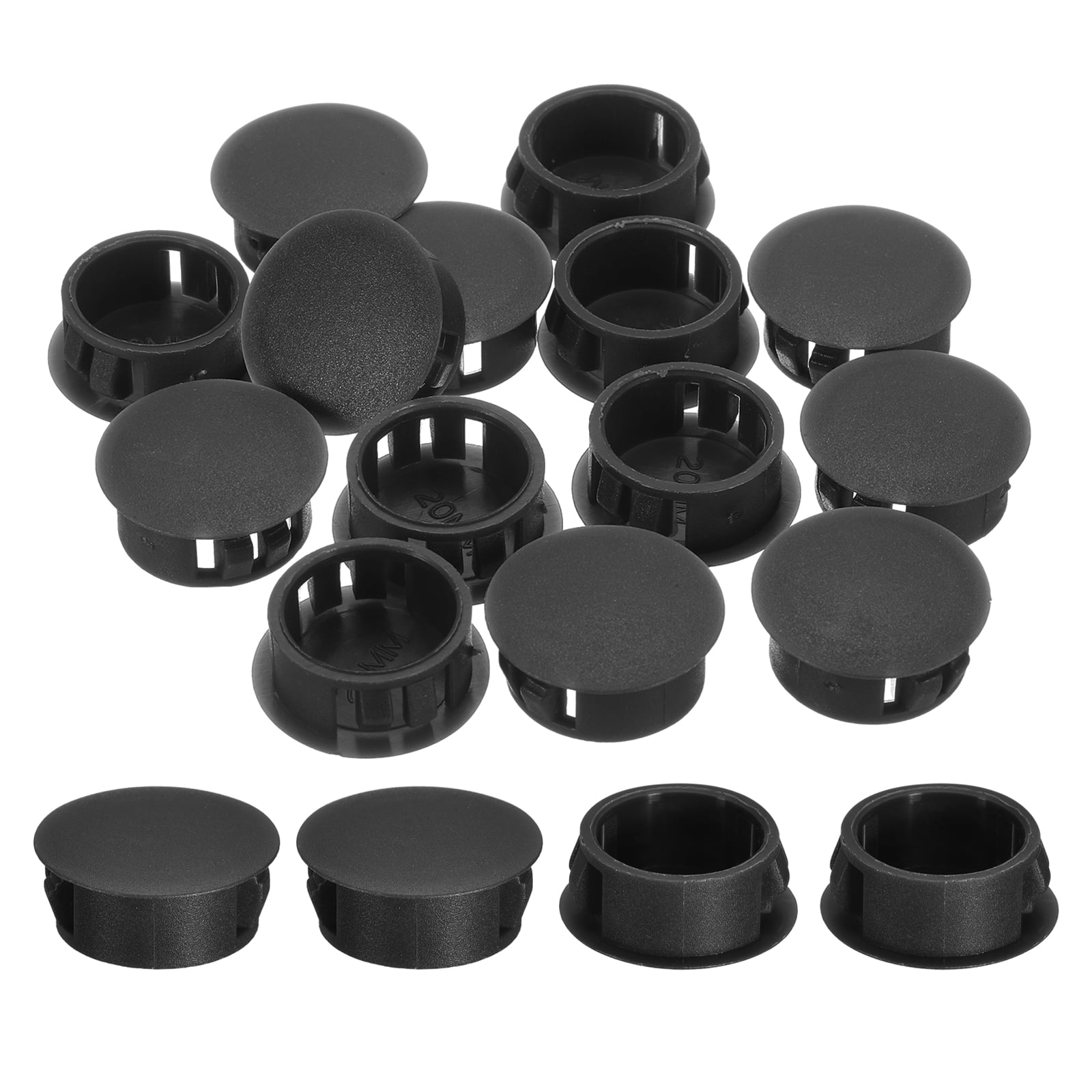 Uxcell 18pack 22mm(7/8")" Nylon Hole Plugs, Flush Type Panel Round Snap ...
