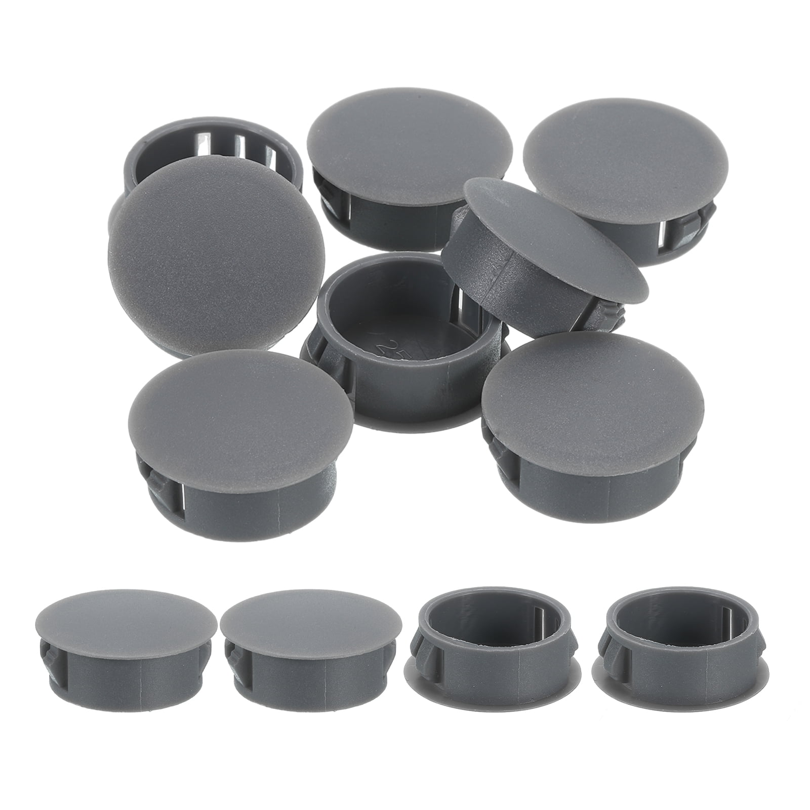 Uxcell 18pack 25mm(1") Nylon Hole Plugs, Flush Type Panel Round Snap In ...