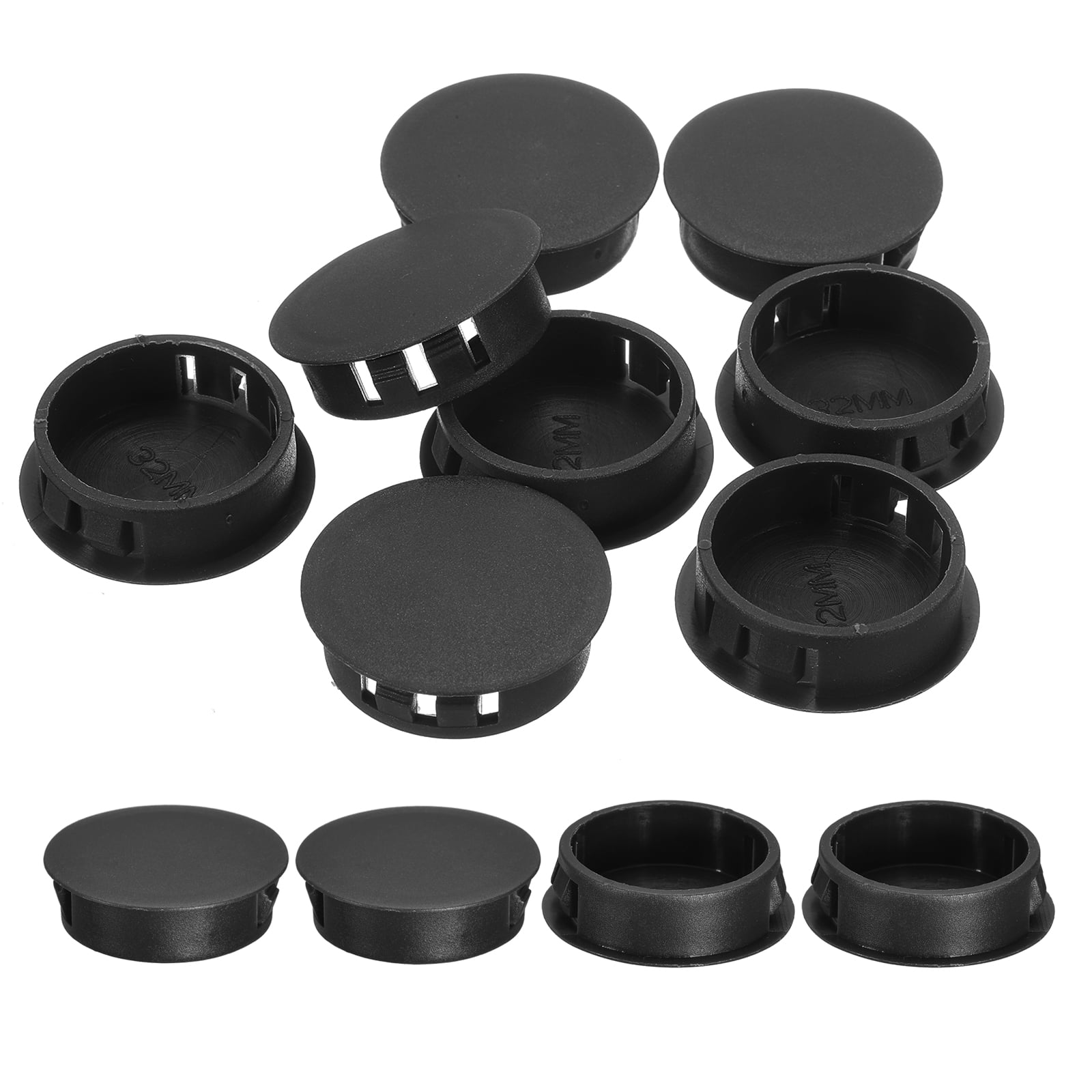 Uxcell 18pack 32mm(1-1/4") Nylon Hole Plugs, Flush Type Panel Round ...