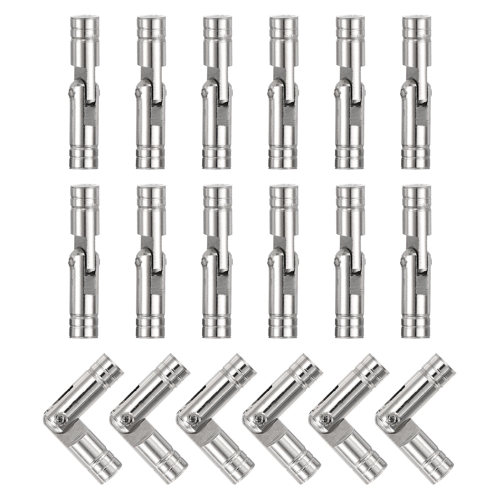 Uxcell 18pack Invisible Brass Barrel Hinge, 25x5mm Concealed Hinges ...