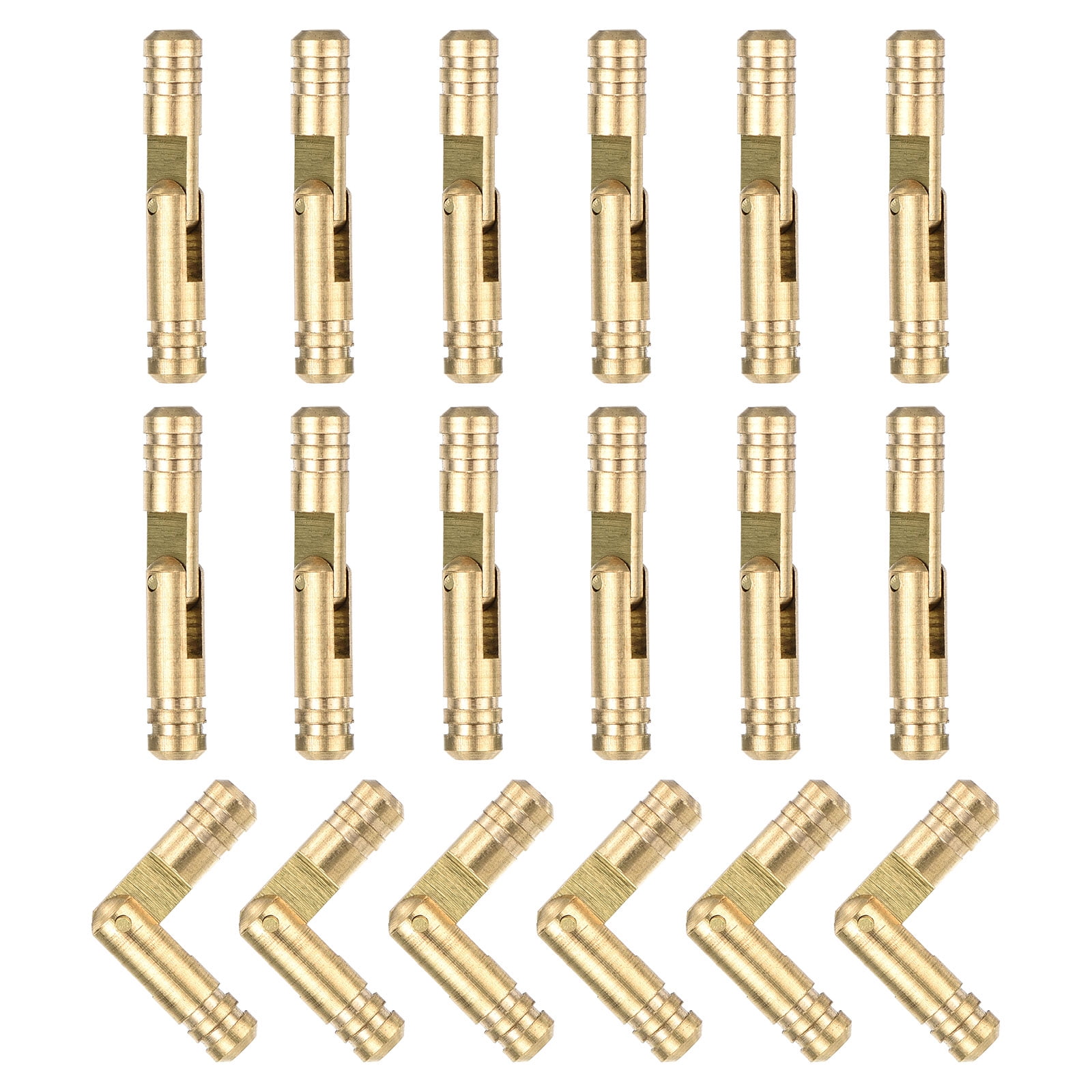 Uxcell 18pack Invisible Brass Barrel Hinge, 30x5mm Concealed Hinges ...