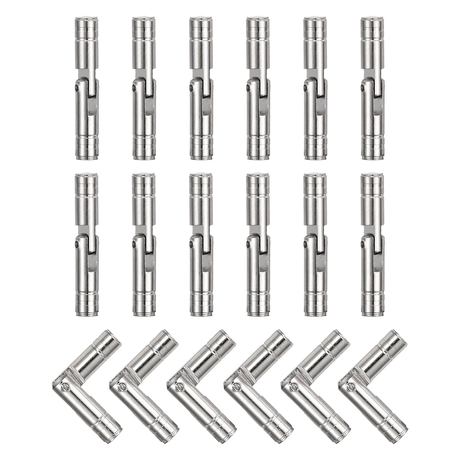 Uxcell 18pack Invisible Brass Barrel Hinge, 30x5mm Concealed Hinges ...