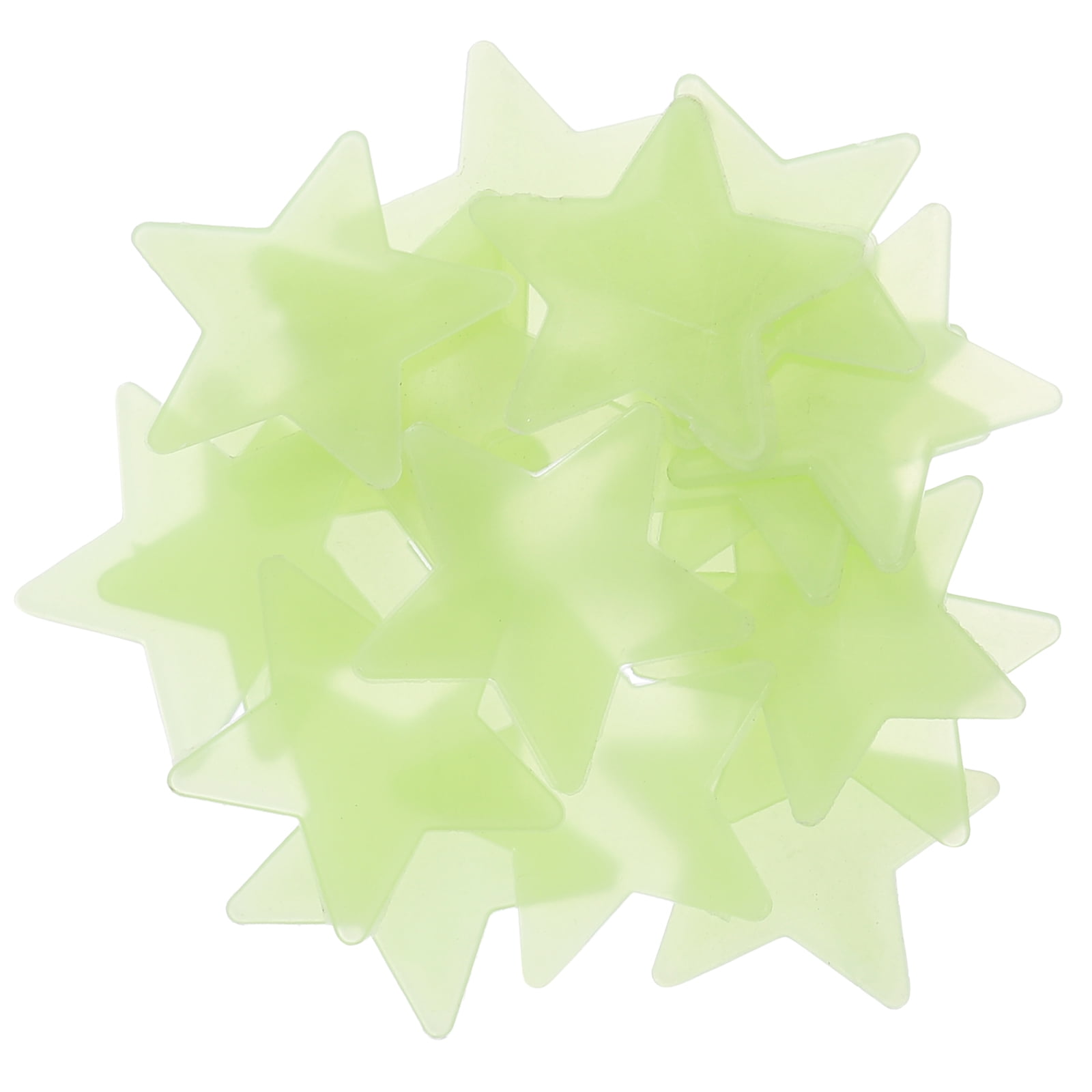 Uxcell 18pcs Glow in the Dark Stars Fluorescent Plastic Wall Stickers ...