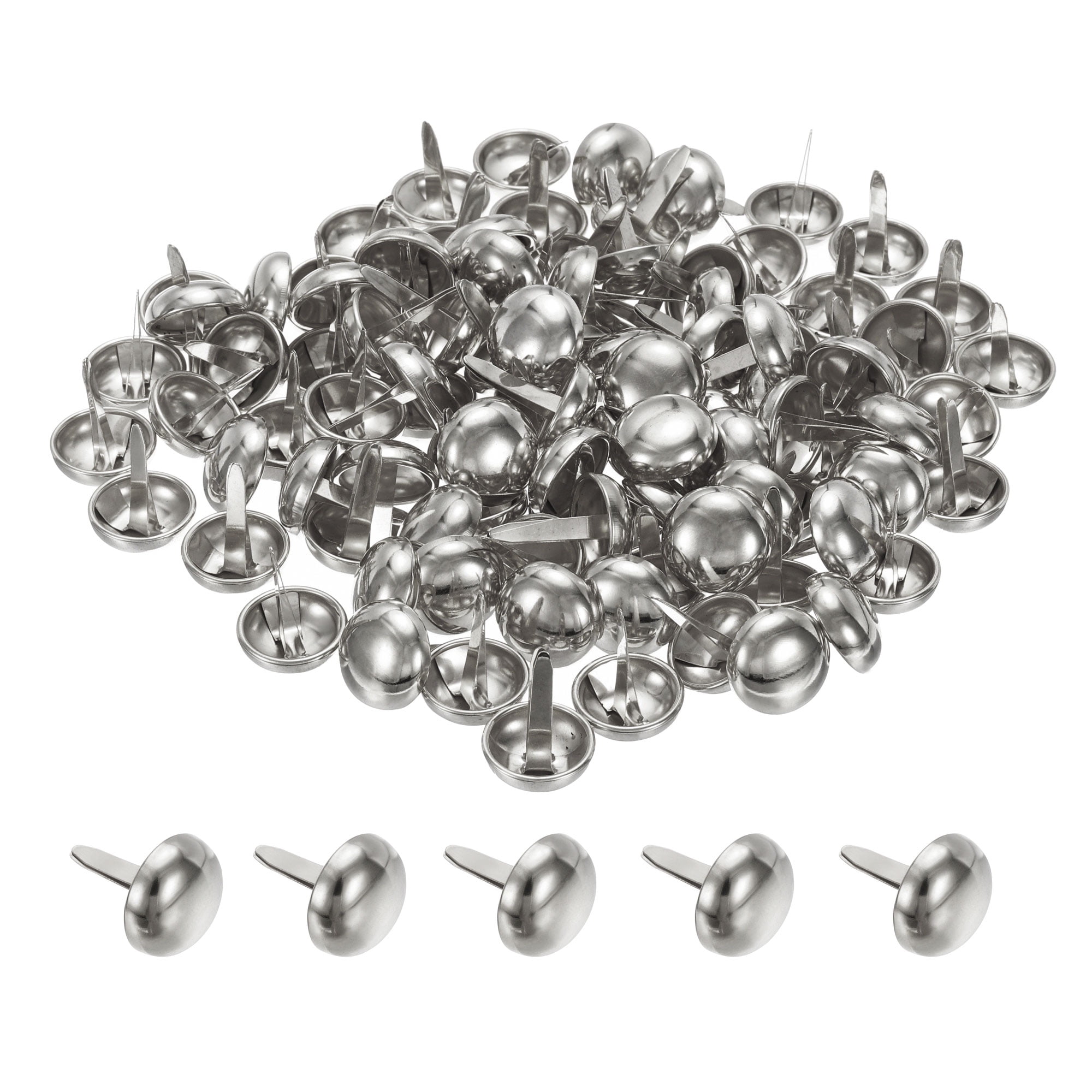 Uxcell 18x24mm Mini Brads Round Paper Fasteners for Art Crafting ...