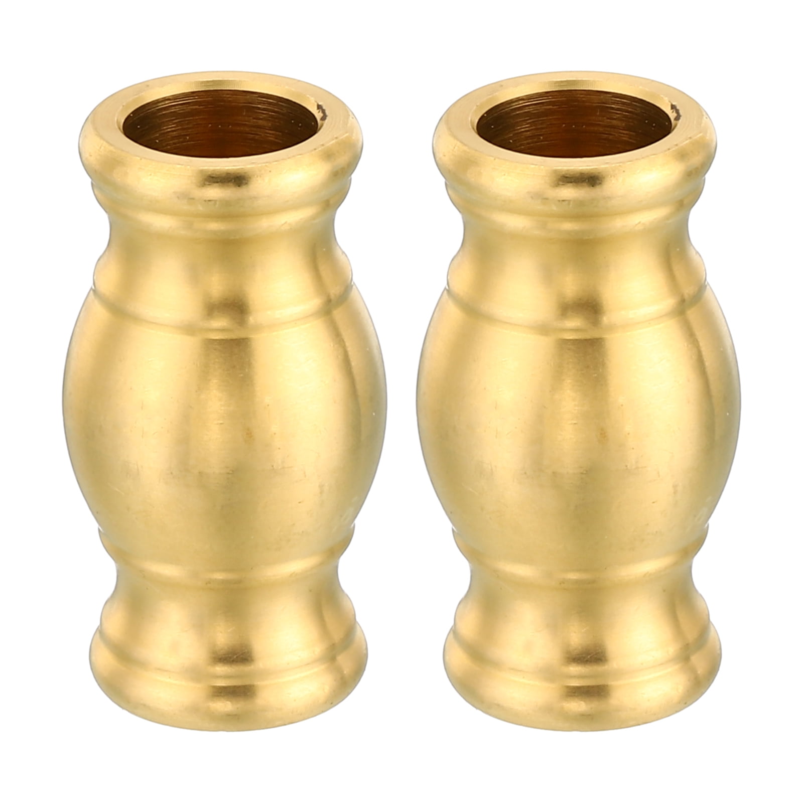 Uxcell 18x33mm Solid Brass Lamp Neck Threaded Turned Brass Spindle ...