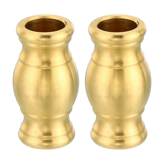 Uxcell 18x33mm Solid Brass Lamp Neck Threaded Turned Brass Spindle ...