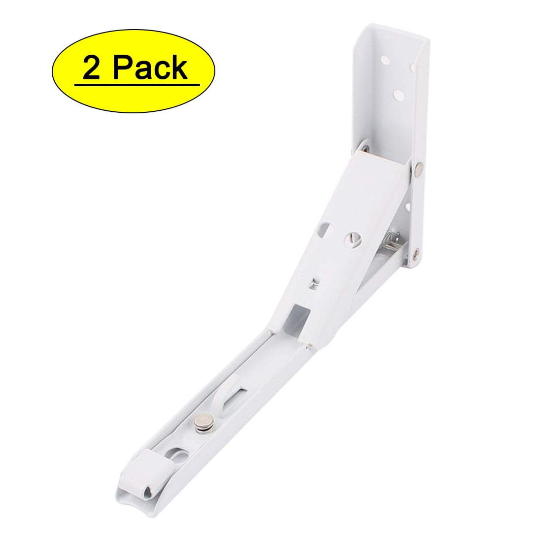 Uxcell 19.5cm x 11cm White Metal 90 Degree Angle Support Shelf Corner ...