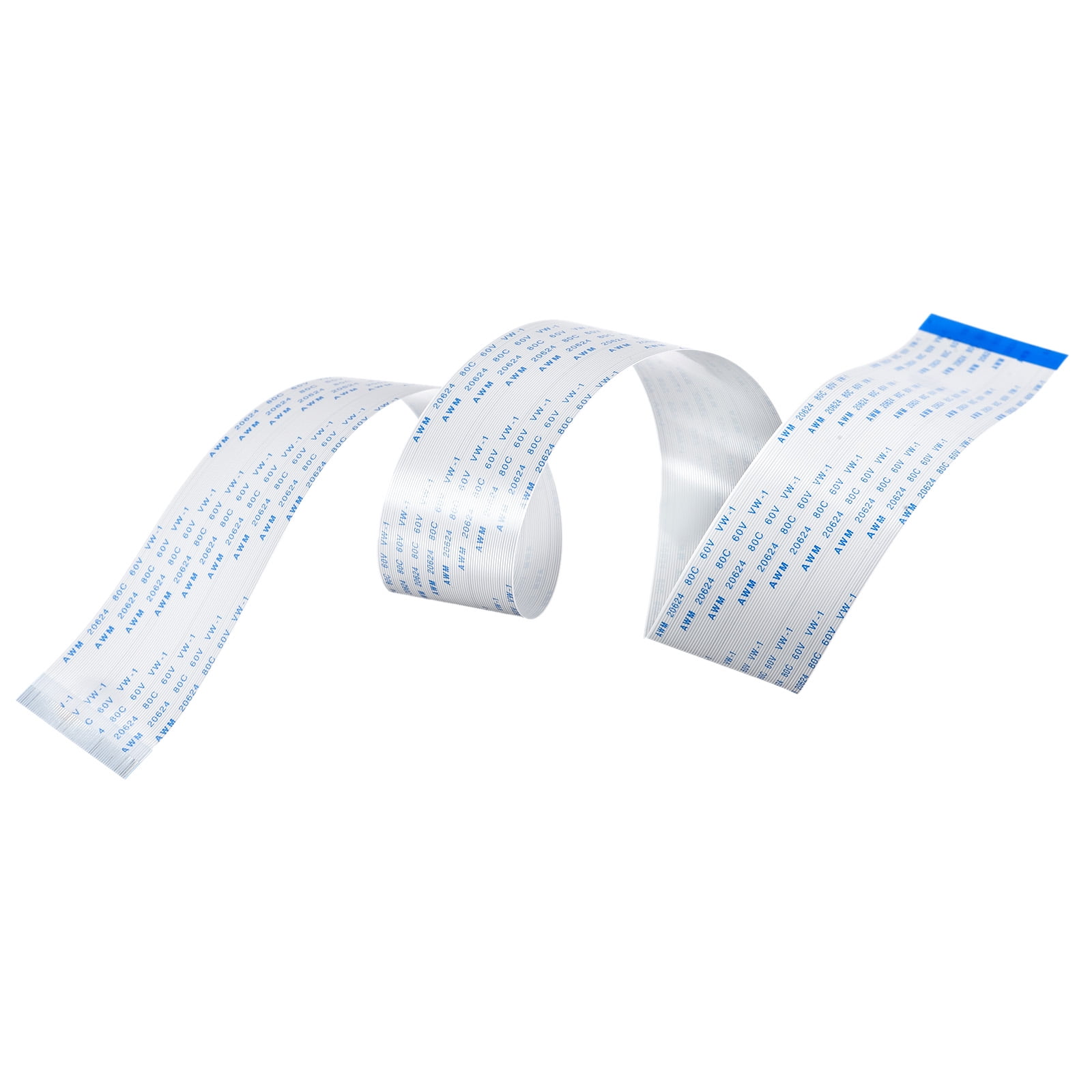 Uxcell 19.69'' 60 Pins FFC Ribbon Flat Flexible Cable (B Type) for LCD ...