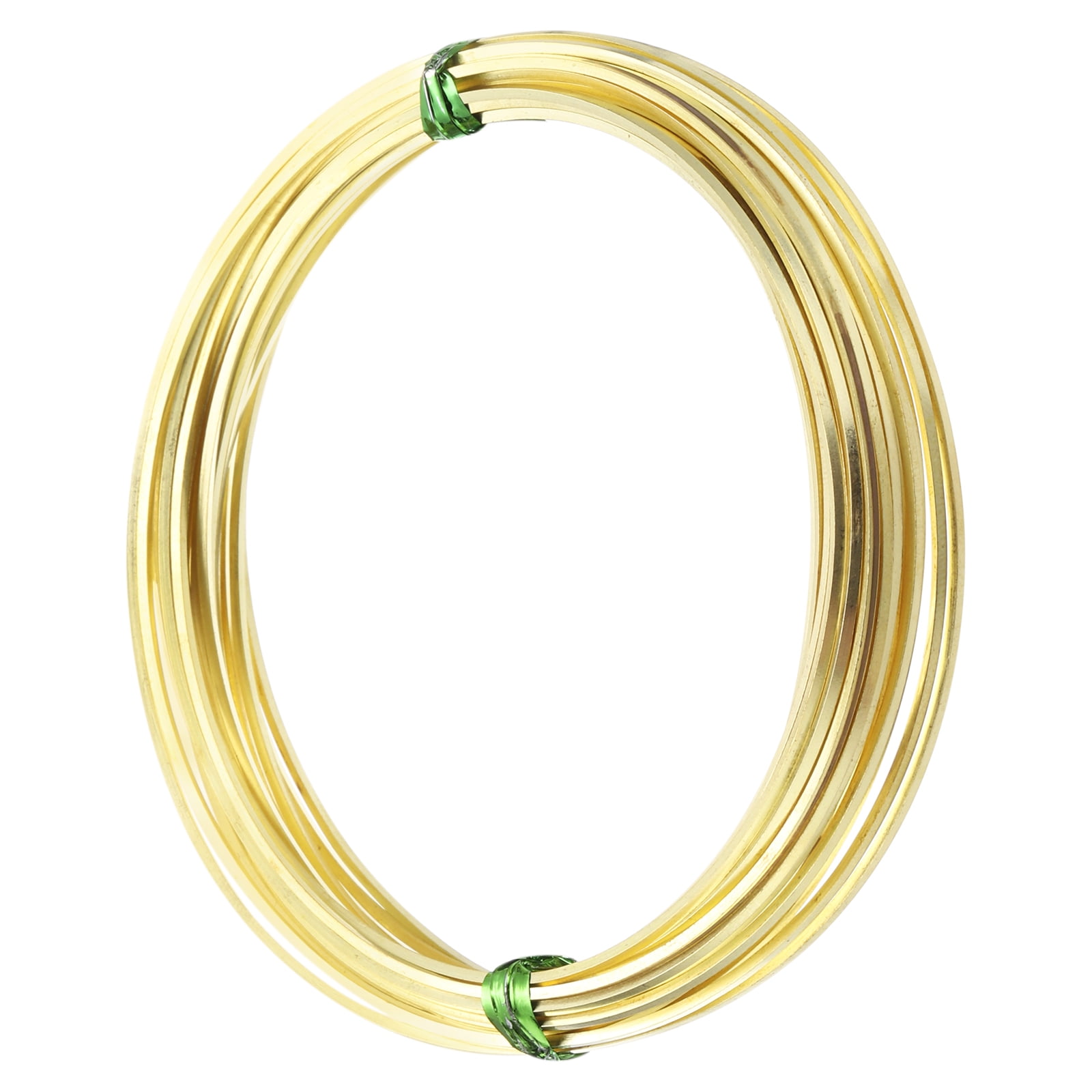 Uxcell 19.7 Feet Brass Square Wire 1mm Wide Bendable Brass Beading Wire 18 Gauge Flat Bezel Wire ...
