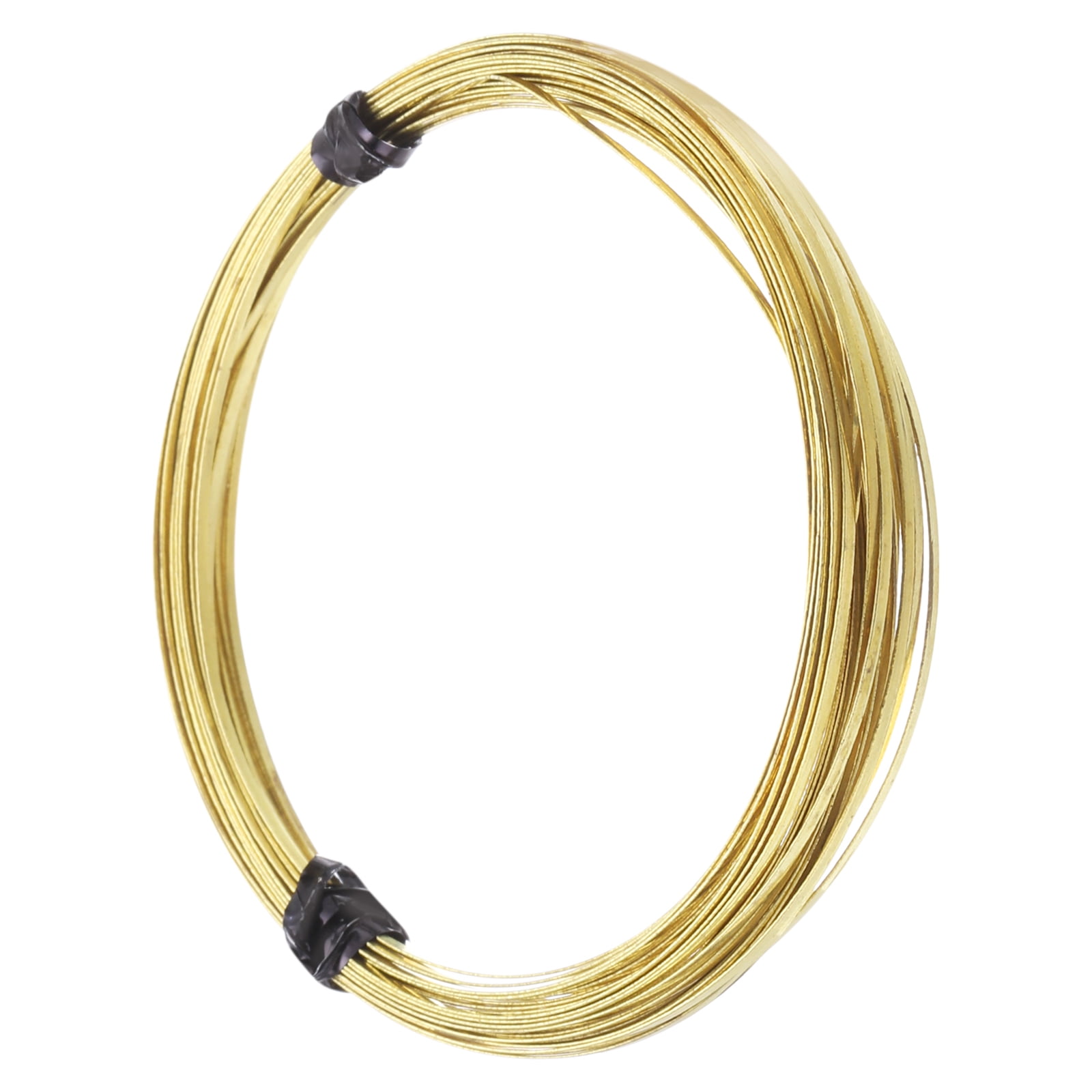 Uxcell 19.7 Feet Brass Square Wire 1mm Wide Bendable Brass Beading Wire 30 Gauge Flat Bezel Wire ...