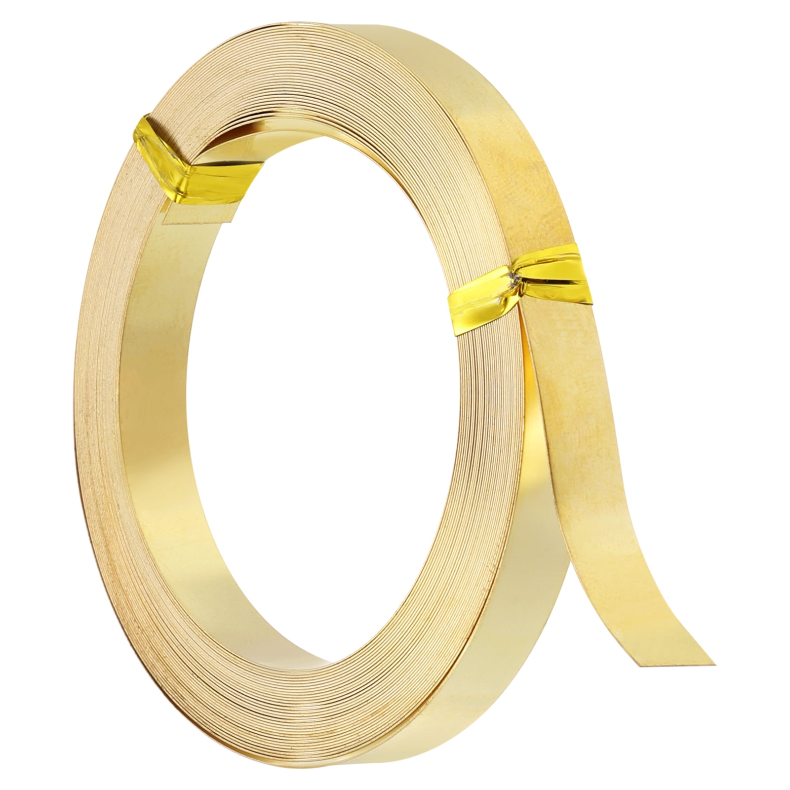 Uxcell 19.7 Feet Brass Square Wire 8mm Wide Bendable Brass Beading Wire 30 Gauge Flat Bezel Wire ...