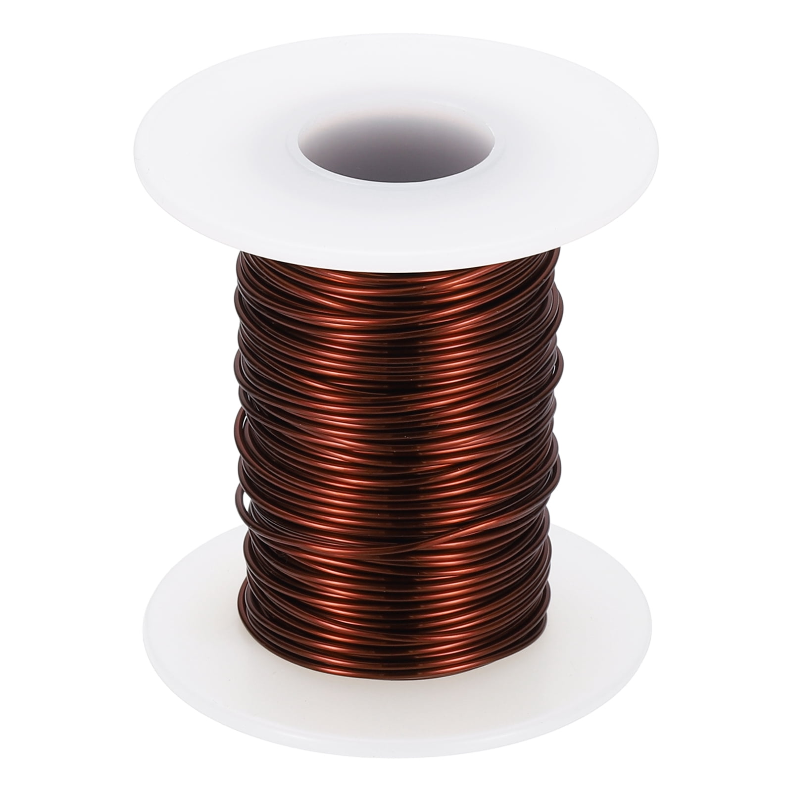 Uxcell 19 AWG 4 oz Magnet Wire, 0.9mm Dia 113g 180C(356F) Enameled ...