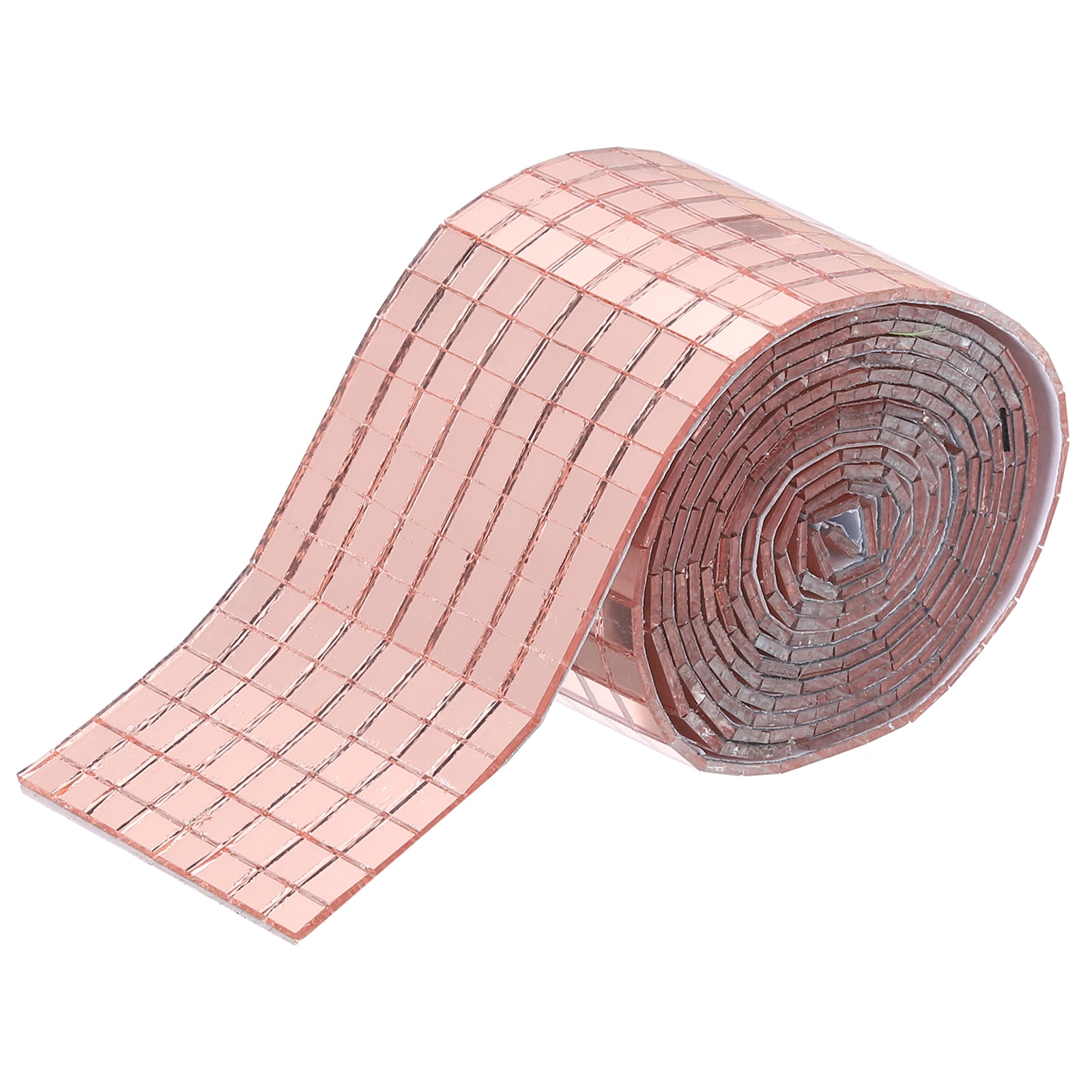 Uxcell 1920 PCS Glass Mirrors Disco Ball Tiles Self-Adhesive Rose Gold ...