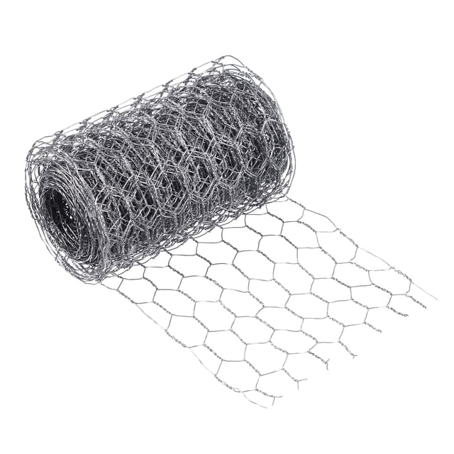 Uxcell 197" x 4" Chicken Wire Net Floral Wire Netting Hexagonal Mesh ...