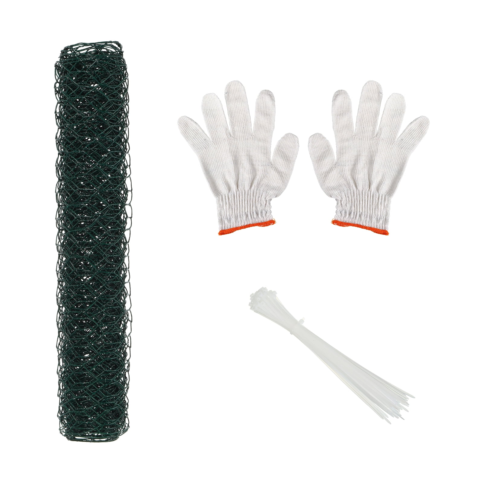 Uxcell 197"x14" Chicken Wire Mesh 0.6 Inch Hexagonal PVC Coated Chicken ...