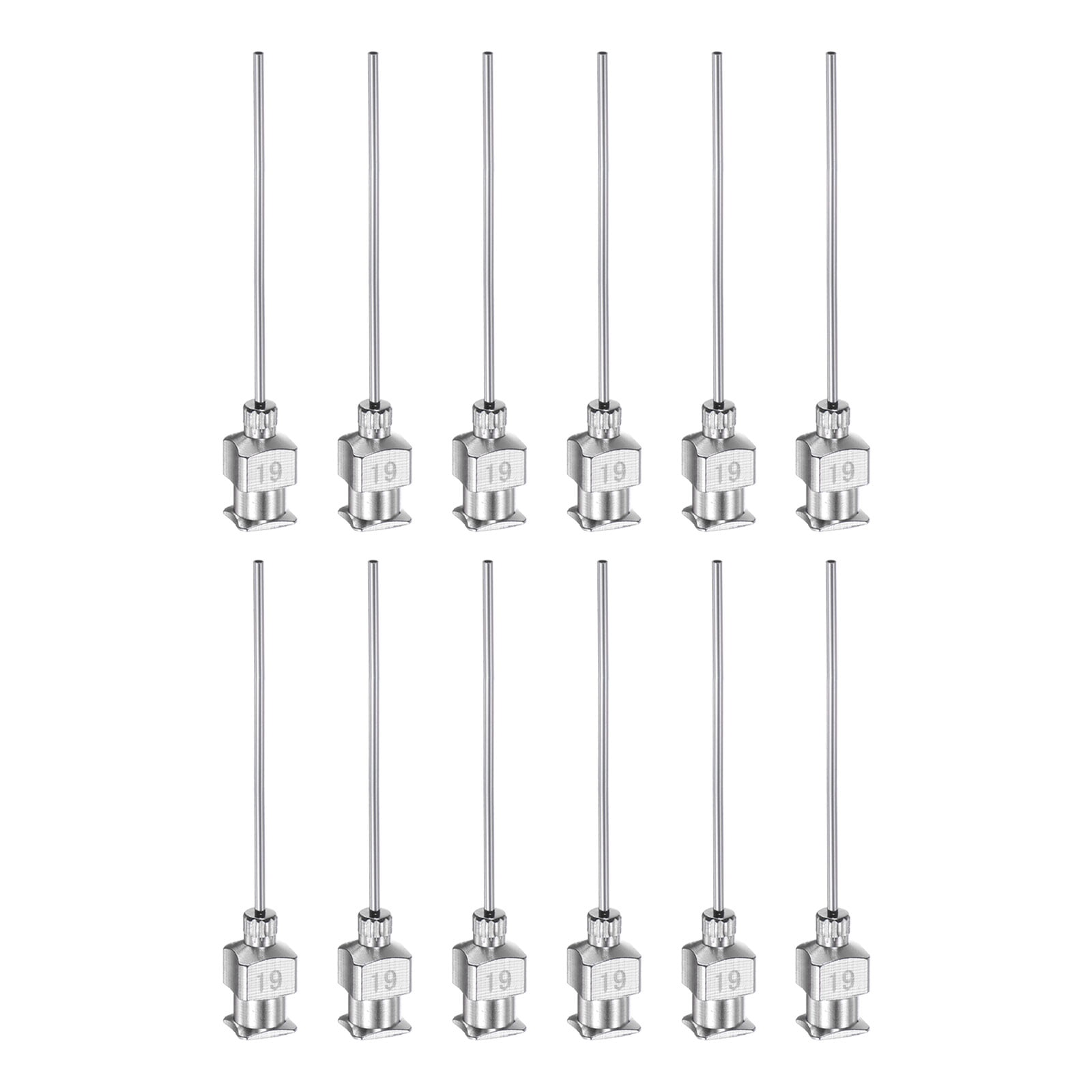 Uxcell 19G Stainless Steel Dispensing Needles, 1 1/2" Glue Needle Tube ...