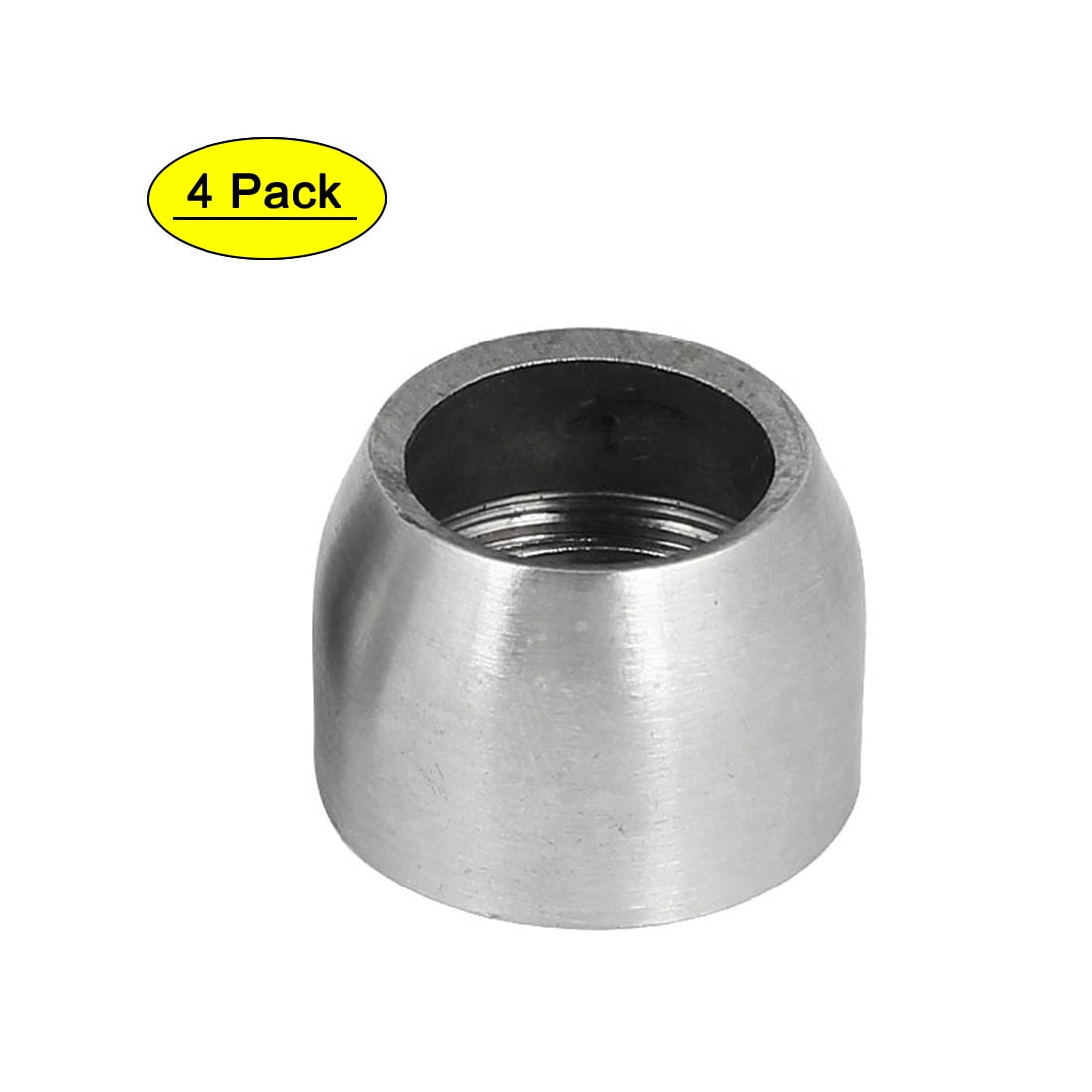 Uxcell 19mm Dia Stainless Steel Closet Rod Flange Round Socket Holder ...
