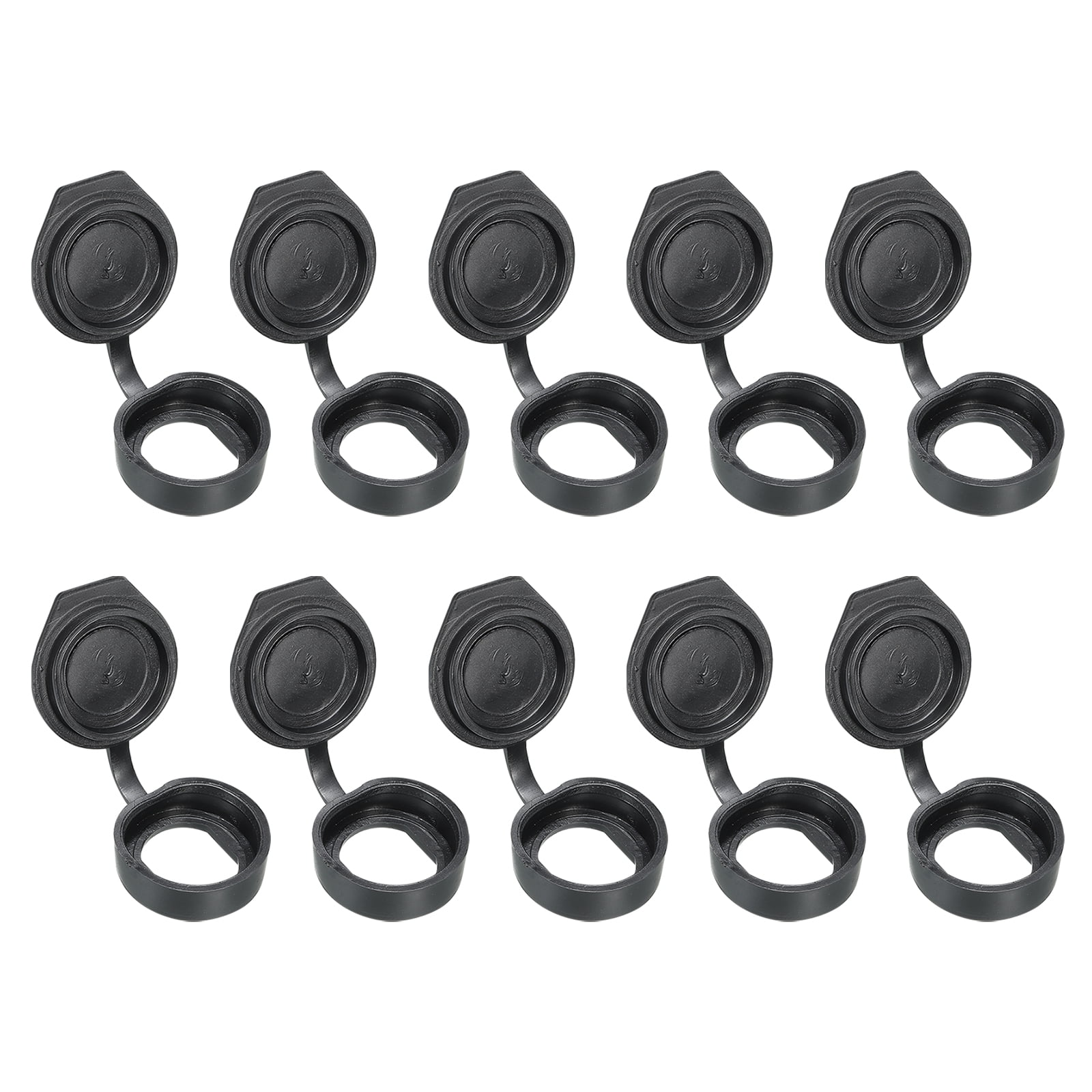 Uxcell 19mm Door Lock Dust Cover, 10 Pack Rubber Waterproof Keys Panel ...