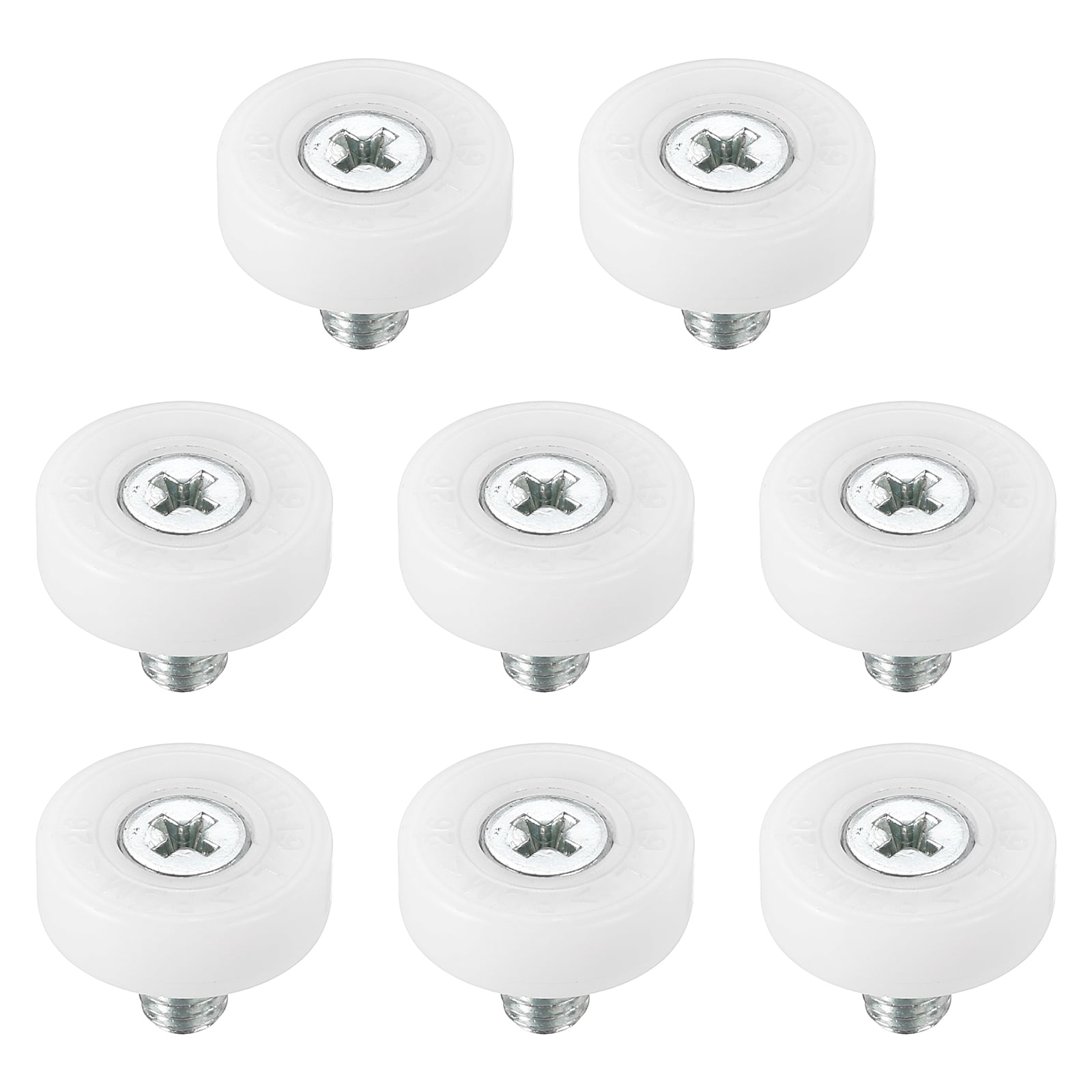 Uxcell 19mm Drawer Rollers, 8 Pack Plastic Drawer Pulley Bearing Small ...