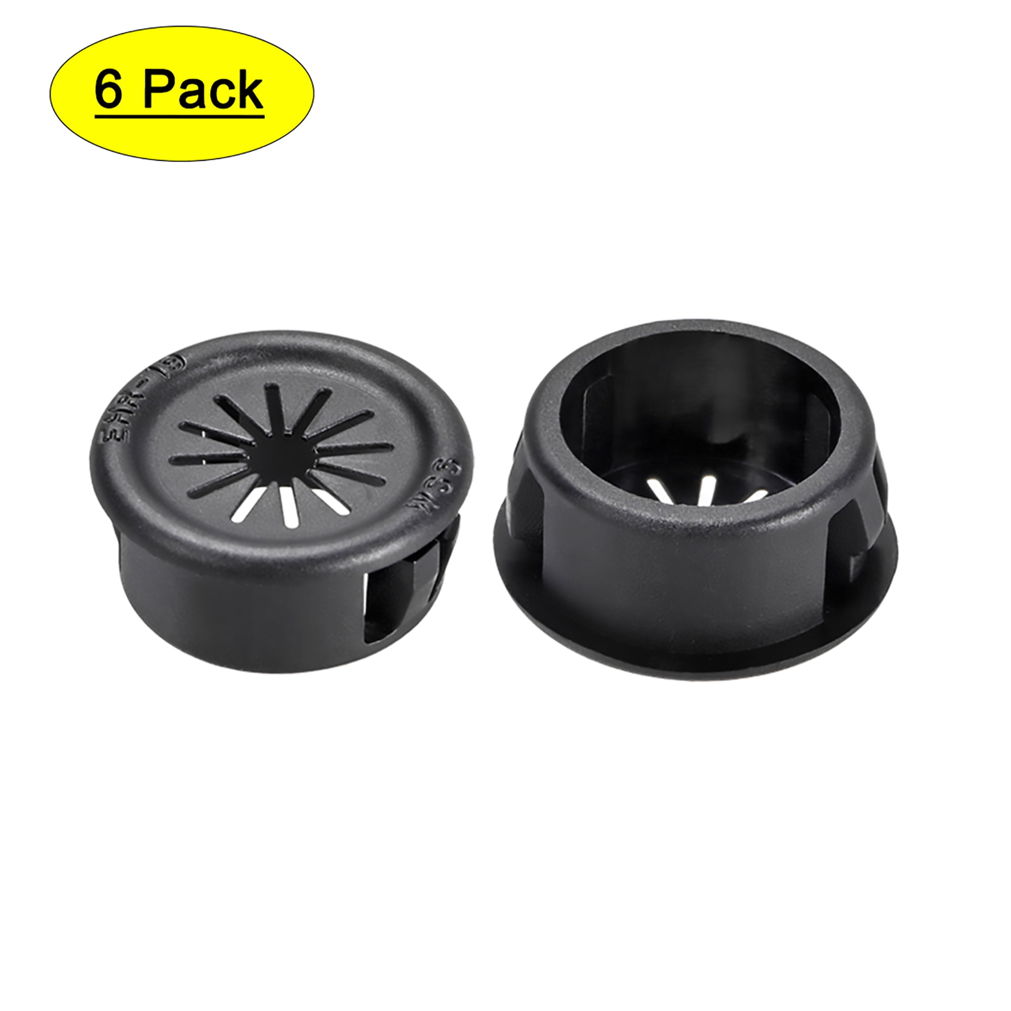 Uxcell 19mm Mounted Dia Cable Hose Snap Bushing Grommet Protector 6 ...