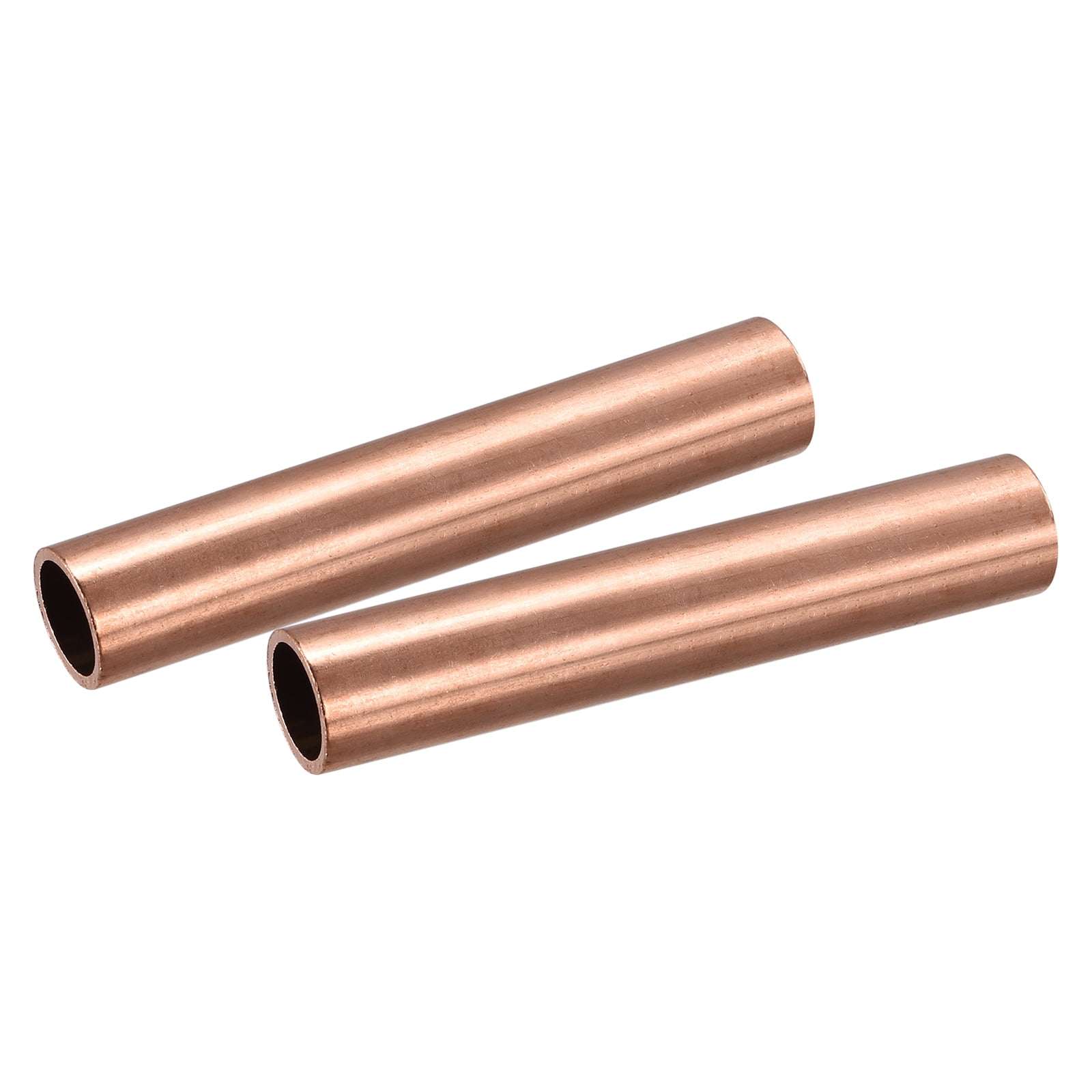 Uxcell 19mm OD 1.5mm Wall Thickness 100mm Length Copper Round Tube 2 ...