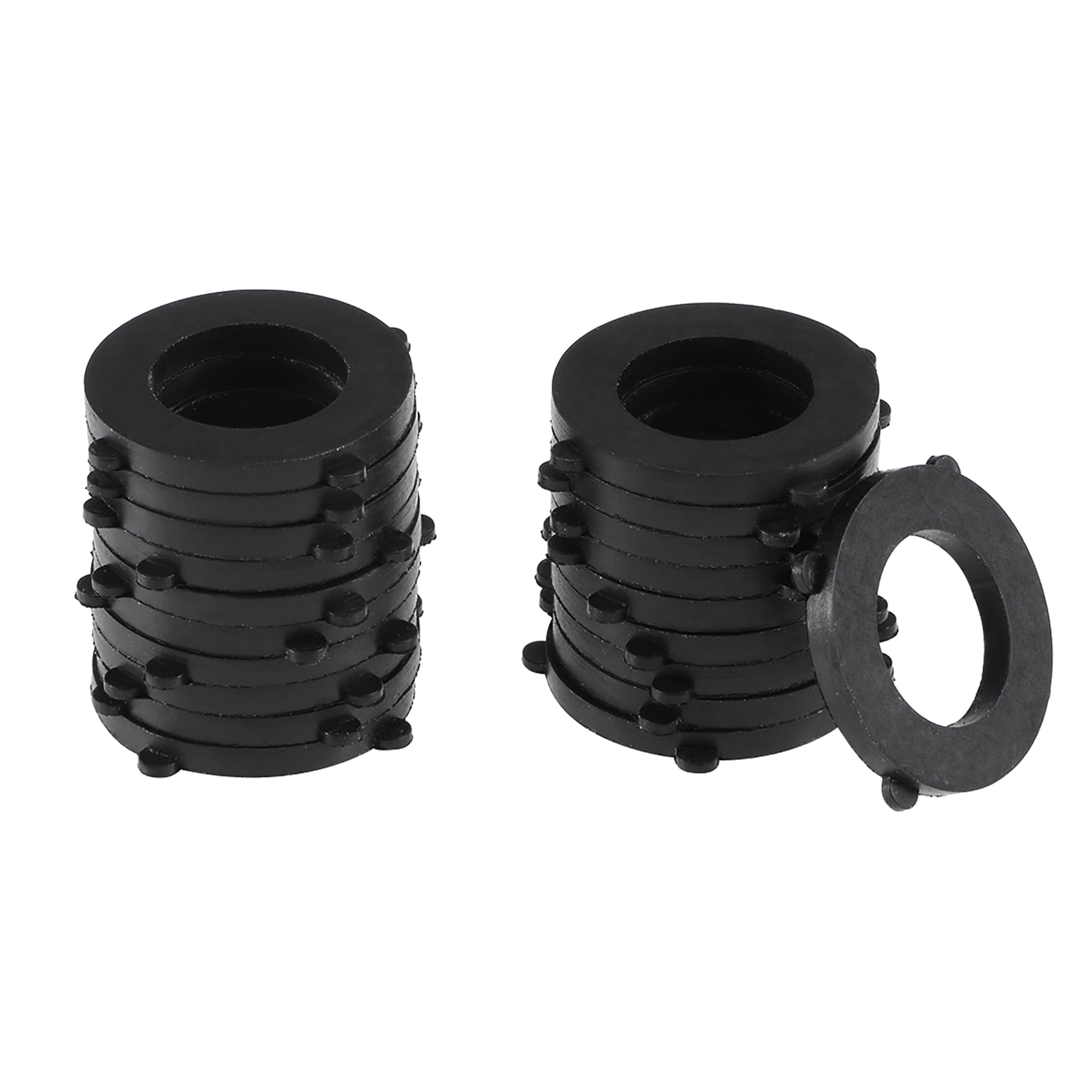 Uxcell 19mm OD 11mm ID 2mm Thick Nitrile Rubber Flat Washers with Outer ...