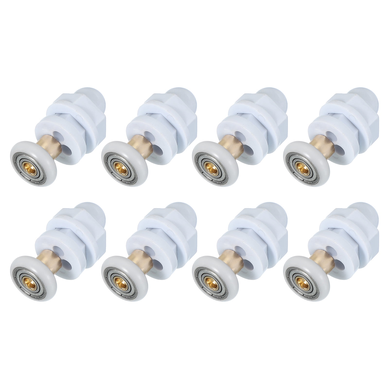 Uxcell Shower Door Rollers Copper Rod Pulley Wheels Replacement 19mm 8 ...