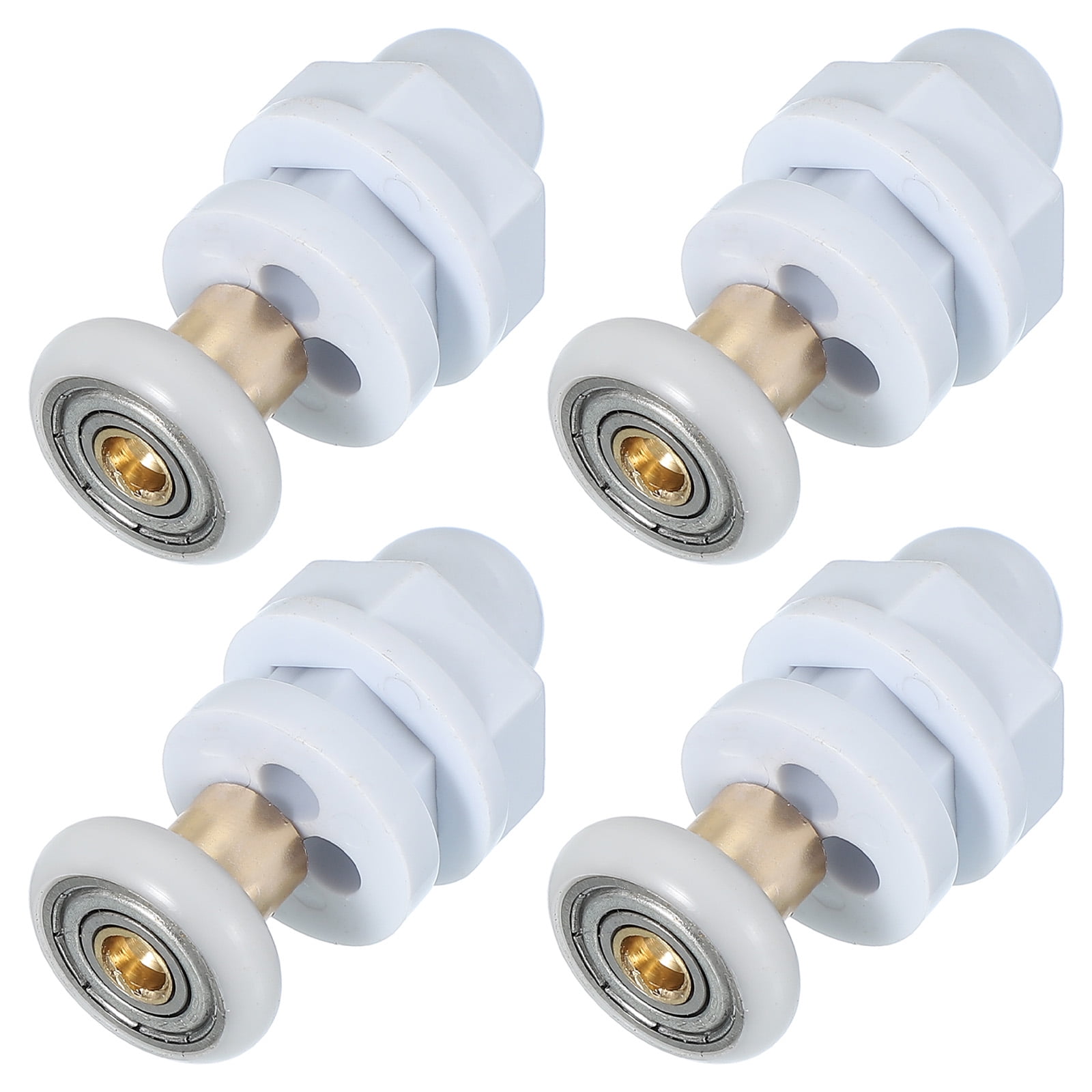 Uxcell Shower Door Rollers Copper Rod Pulley Wheels Replacement 19mm 4 ...